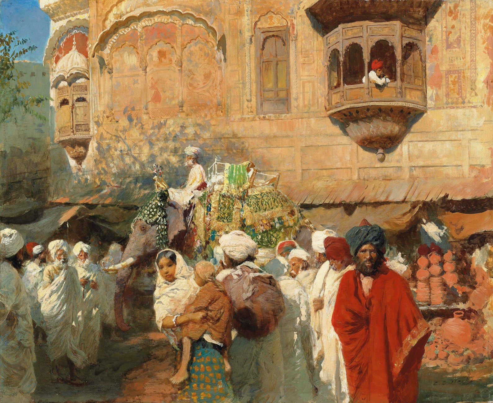 Edwin Lord Weeks (American, 1849-1903) , A Street in Jodphur, India ...
