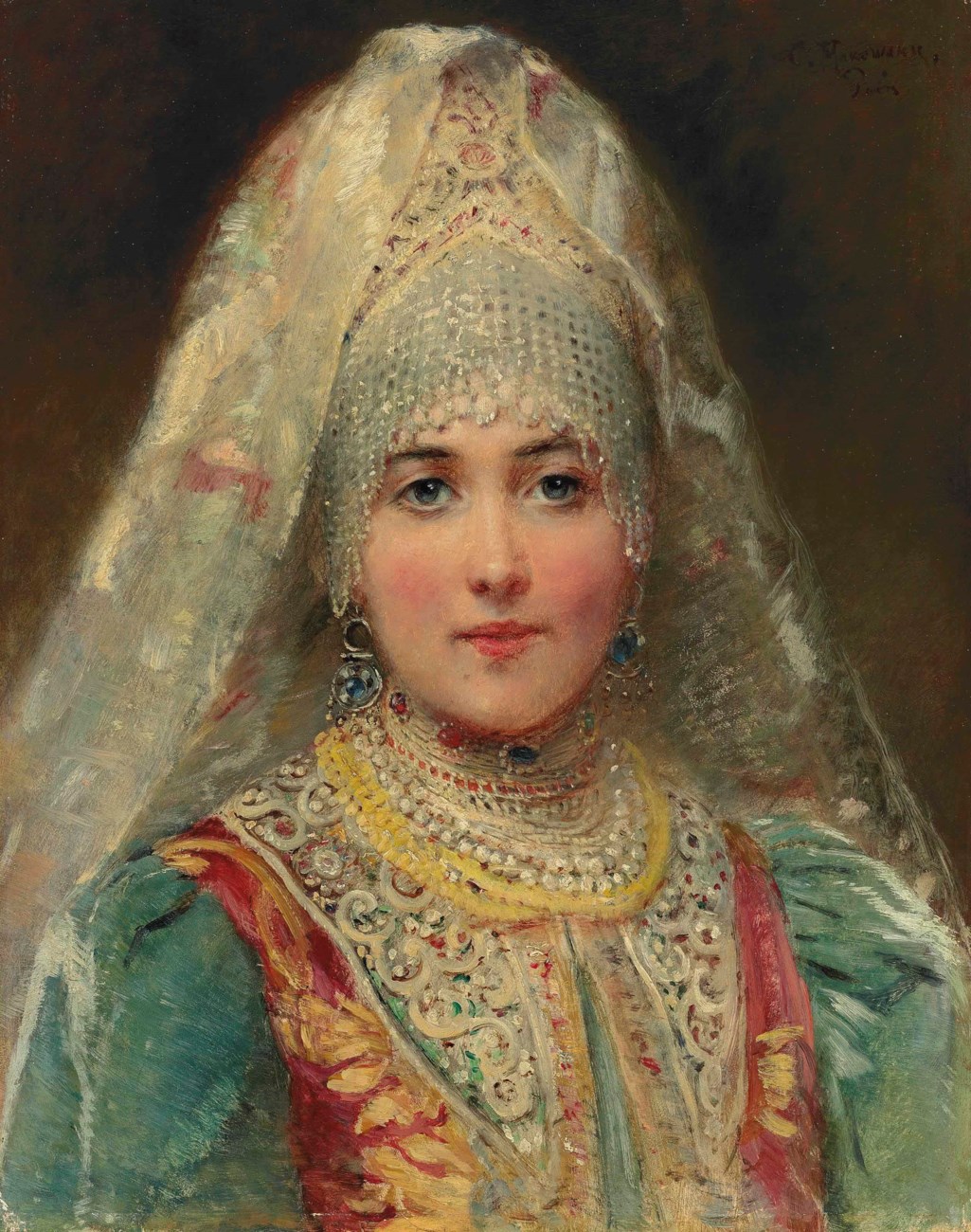 Konstantin Makovsky (1839-1915) , Boyarina | Christie's
