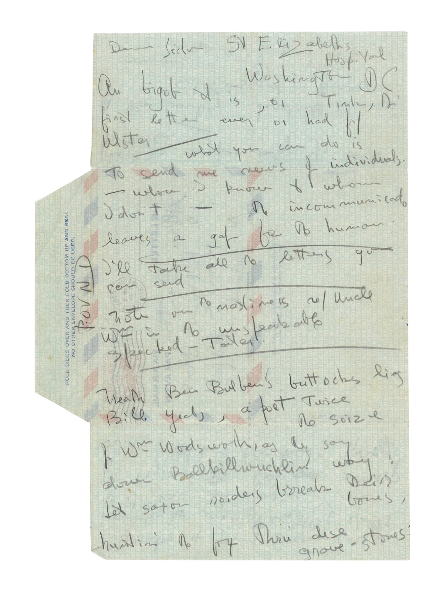 POUND, Ezra (1885-1972). Series of 19 letters to Allan Seaton ...