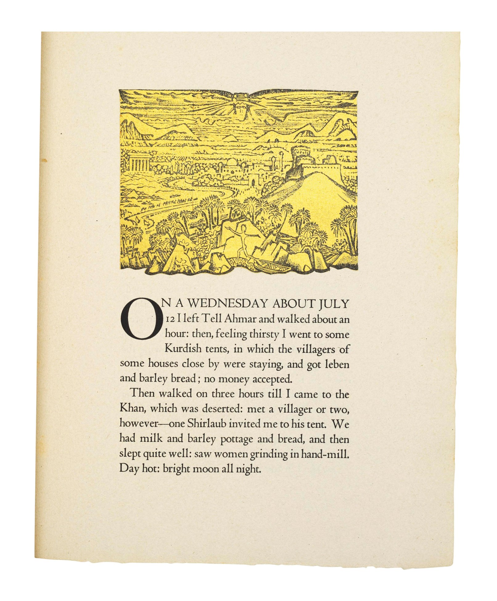 LAWRENCE, Thomas Edward (1888-1935). The Diary of T.E. Lawrence MCMXI ...