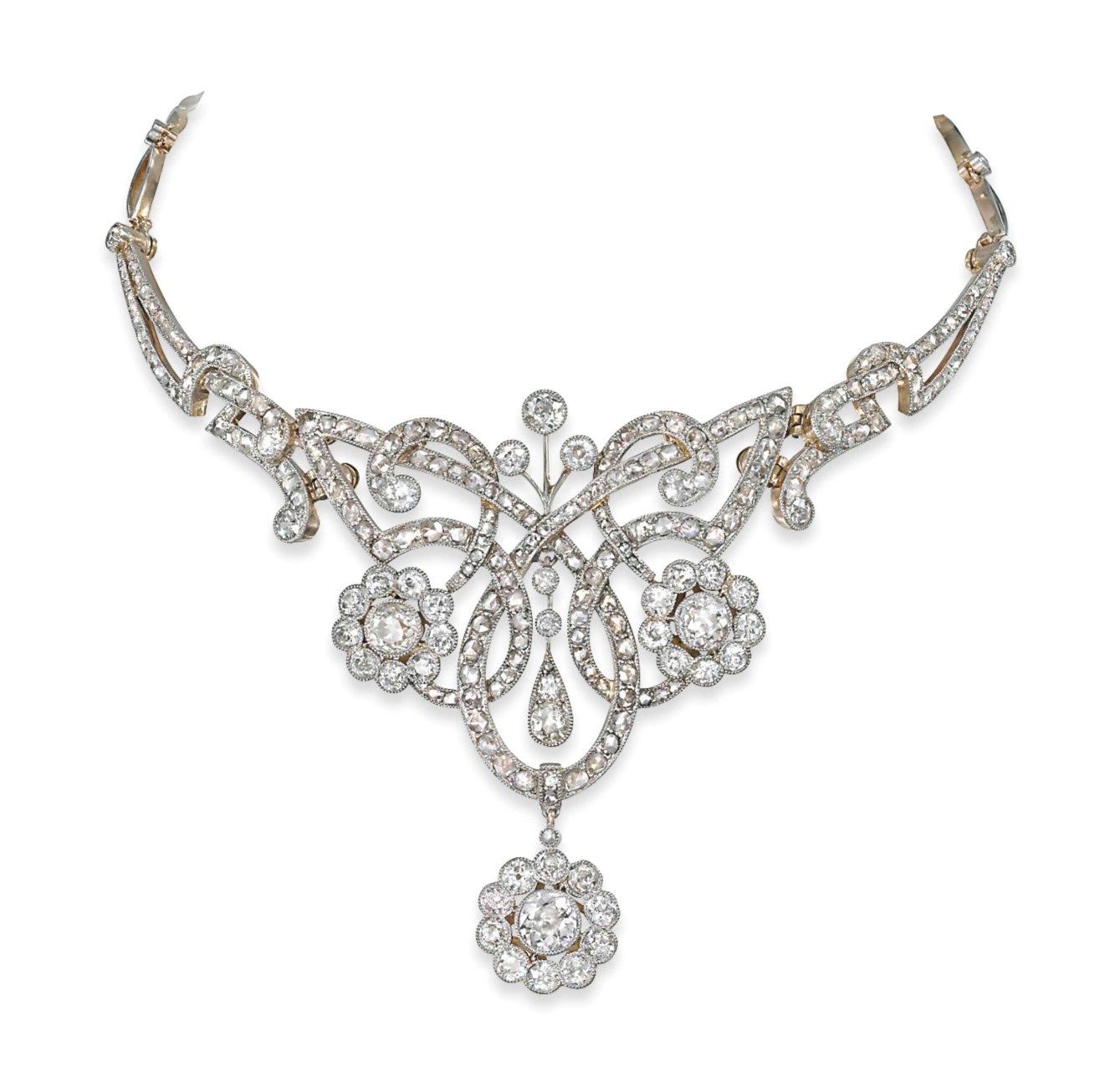 AN ANTIQUE DIAMOND NECKLACE/TIARA | Christie's