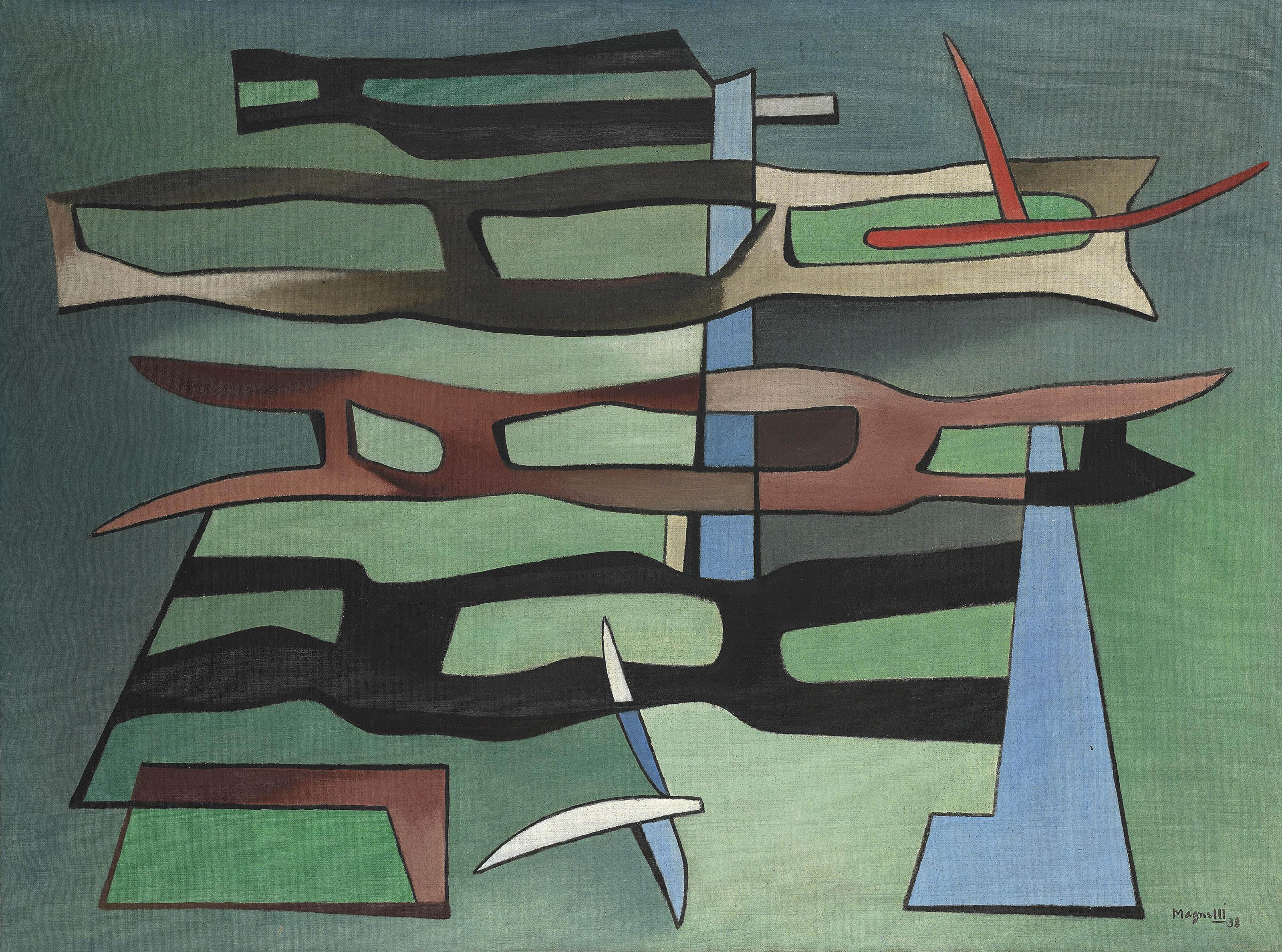 Alberto Magnelli (1888-1971) , Affinités en réunion | Christie's