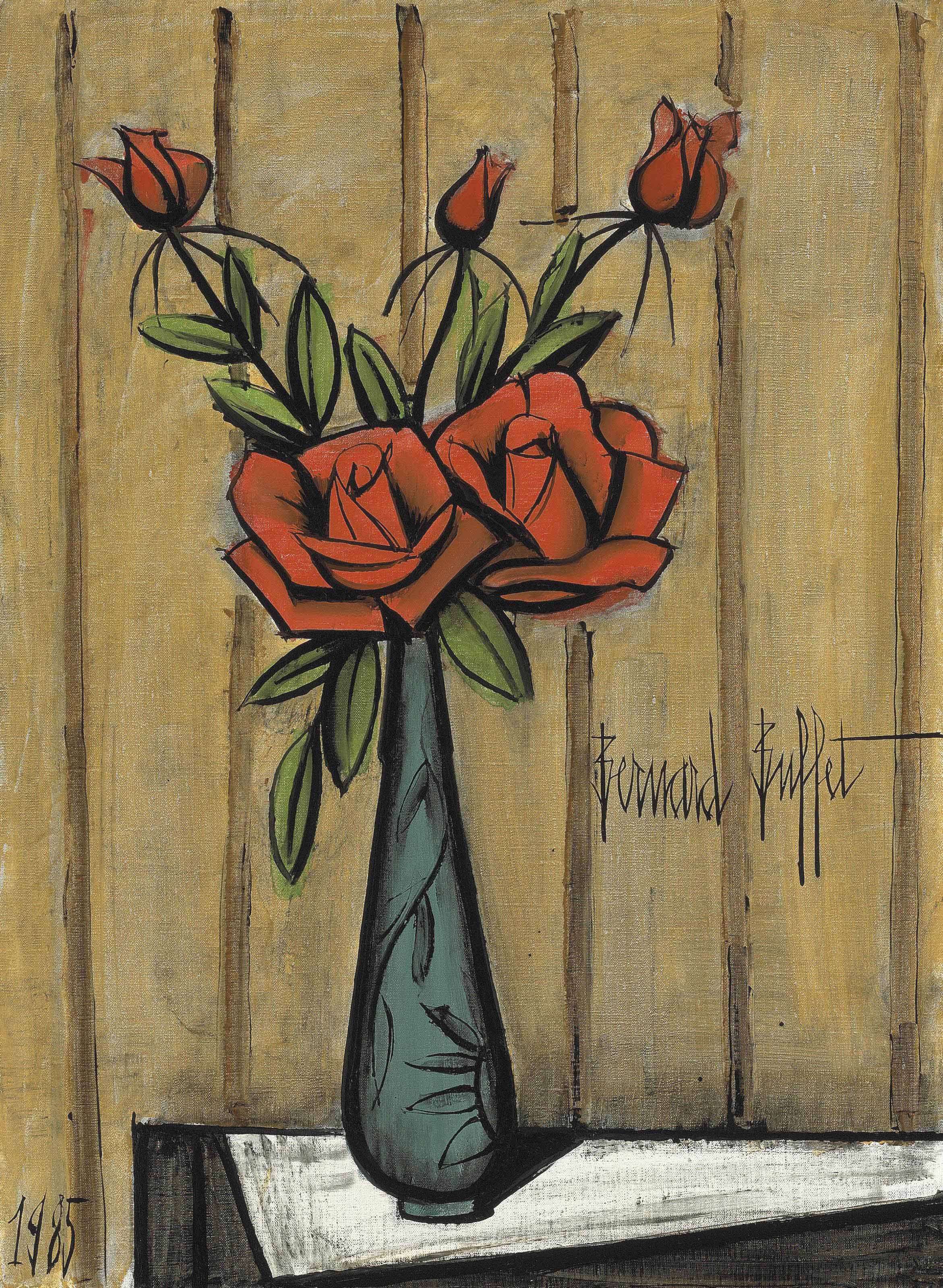 Bernard Buffet (1928-1999) , Bouquet de roses | Christie's