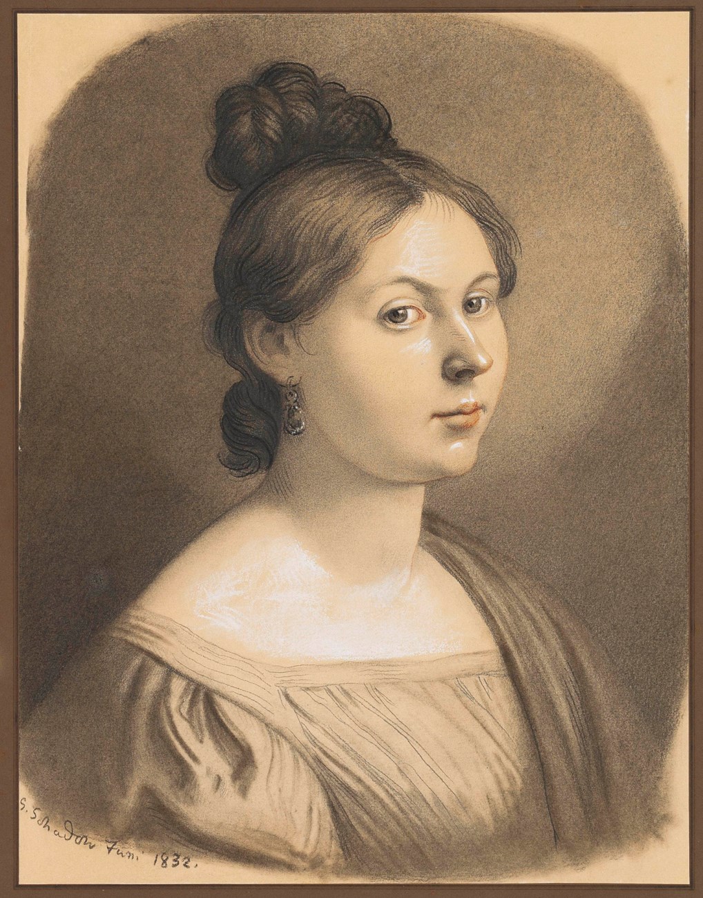 Johann Gottfried Schadow (Berlin 1764-1850) , Portrait of a lady, bust ...