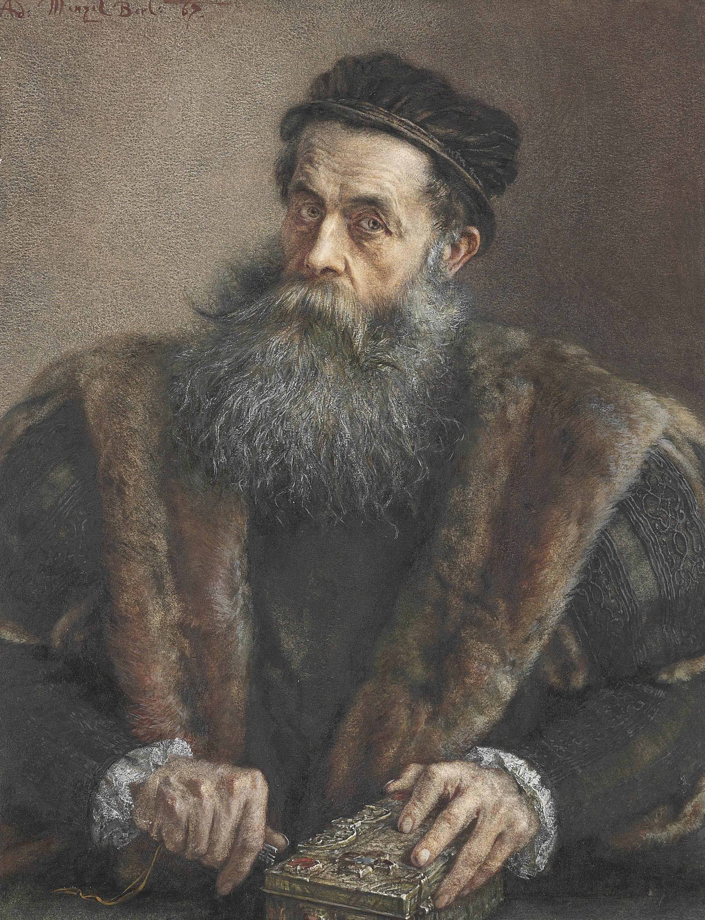 Adolph Menzel (Breslau, Silesia 1815-1905 Berlin) , Soll Ich Offnen ...