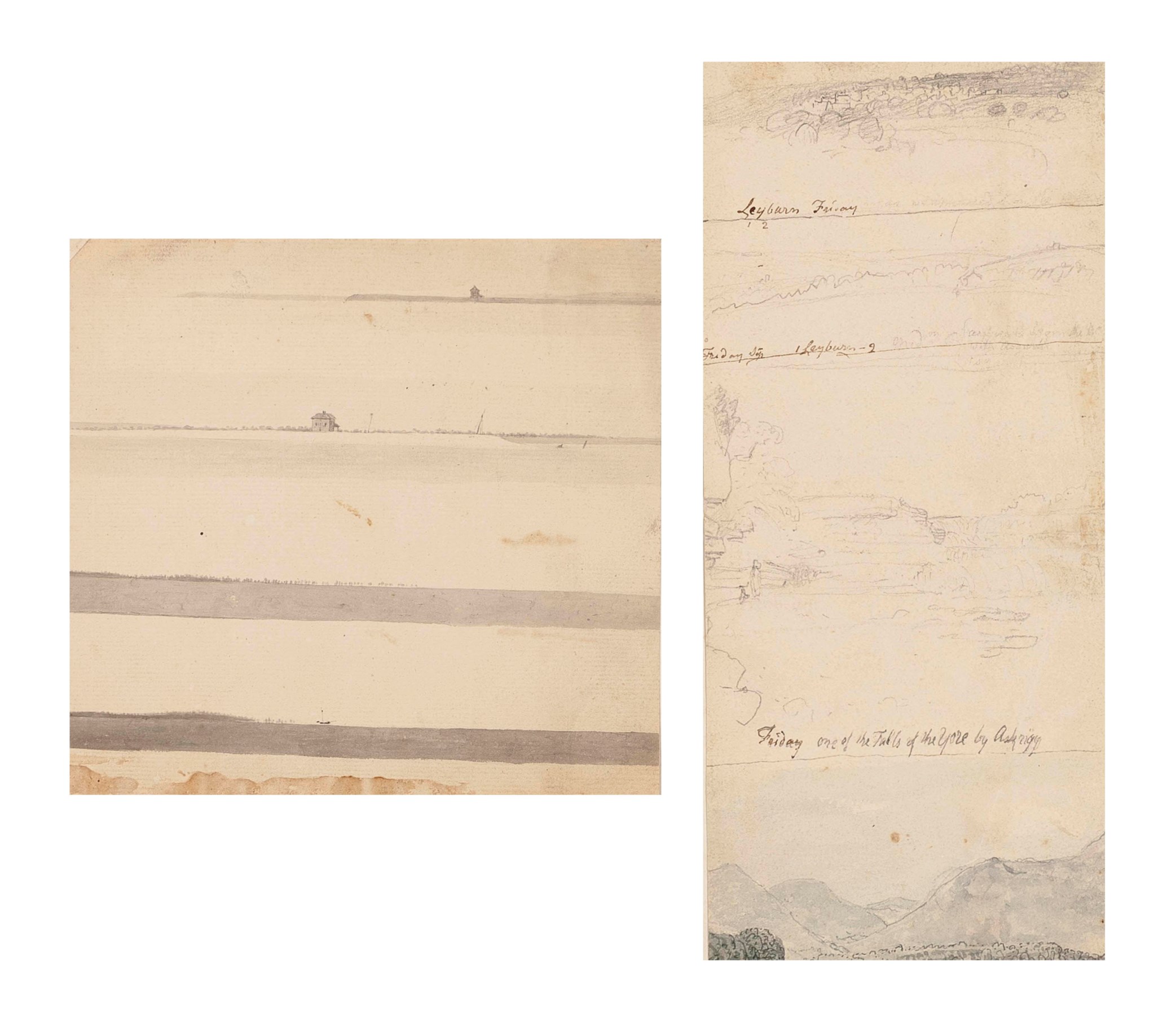 Thomas Stothard, R.A. (1755-1834) , Four panoramic seascapes ...