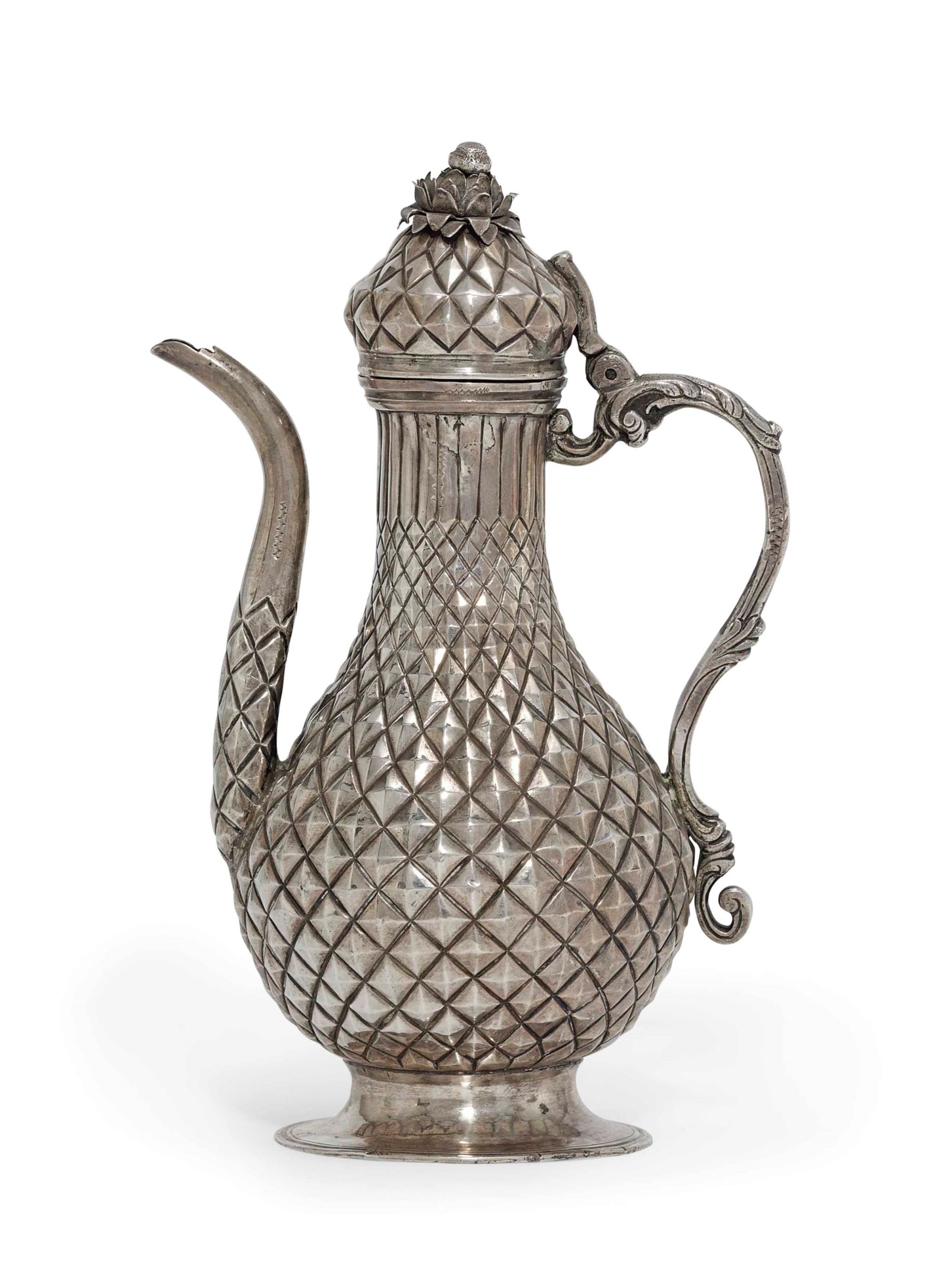 AN OTTOMAN SILVER EWER , TURKEY, PERIOD OF MAHMUD II (1808-1839 ...