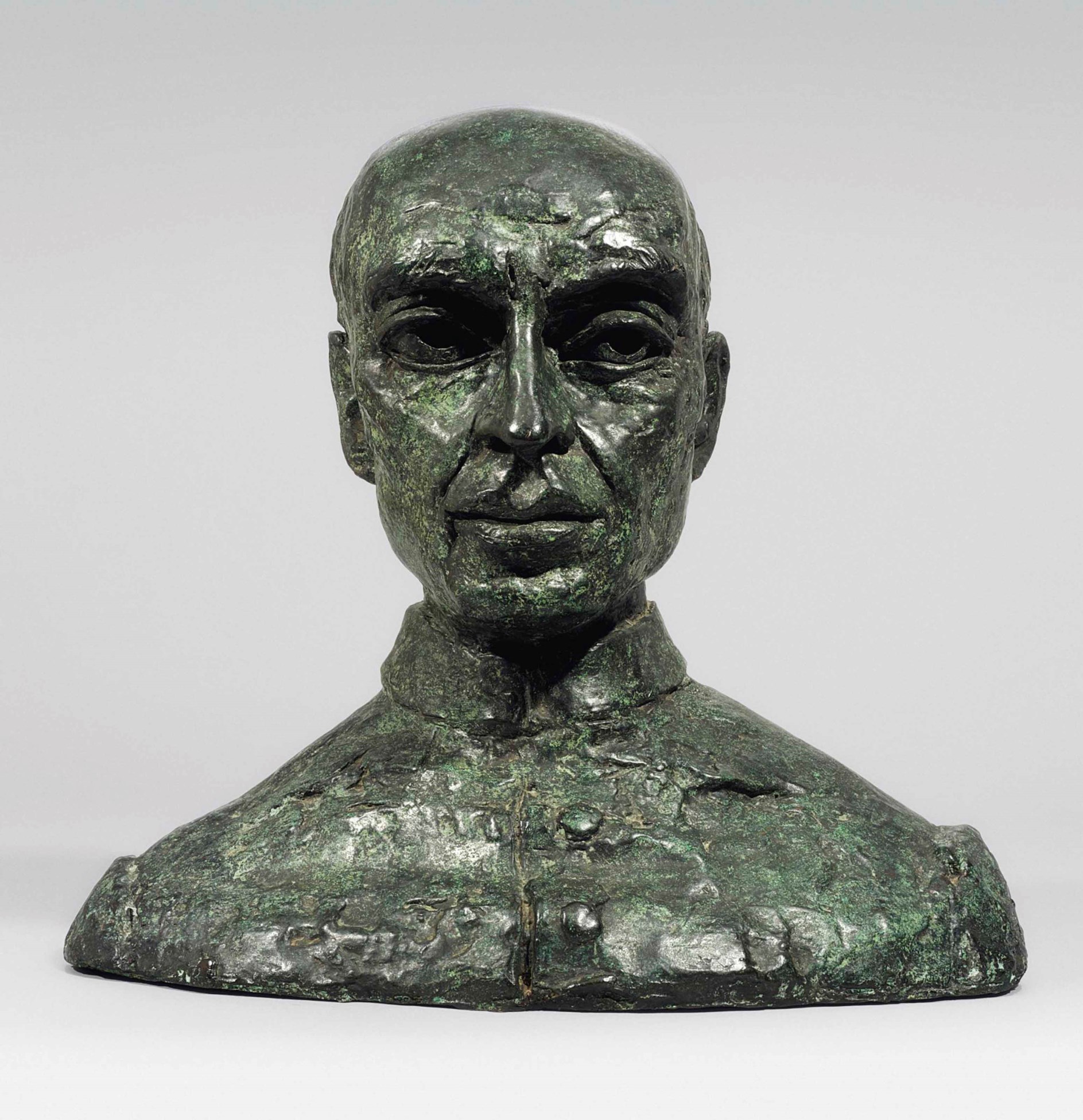 Sir Jacob Epstein (1880-1959) , Second Portrait of Pandit Nehru (bust ...