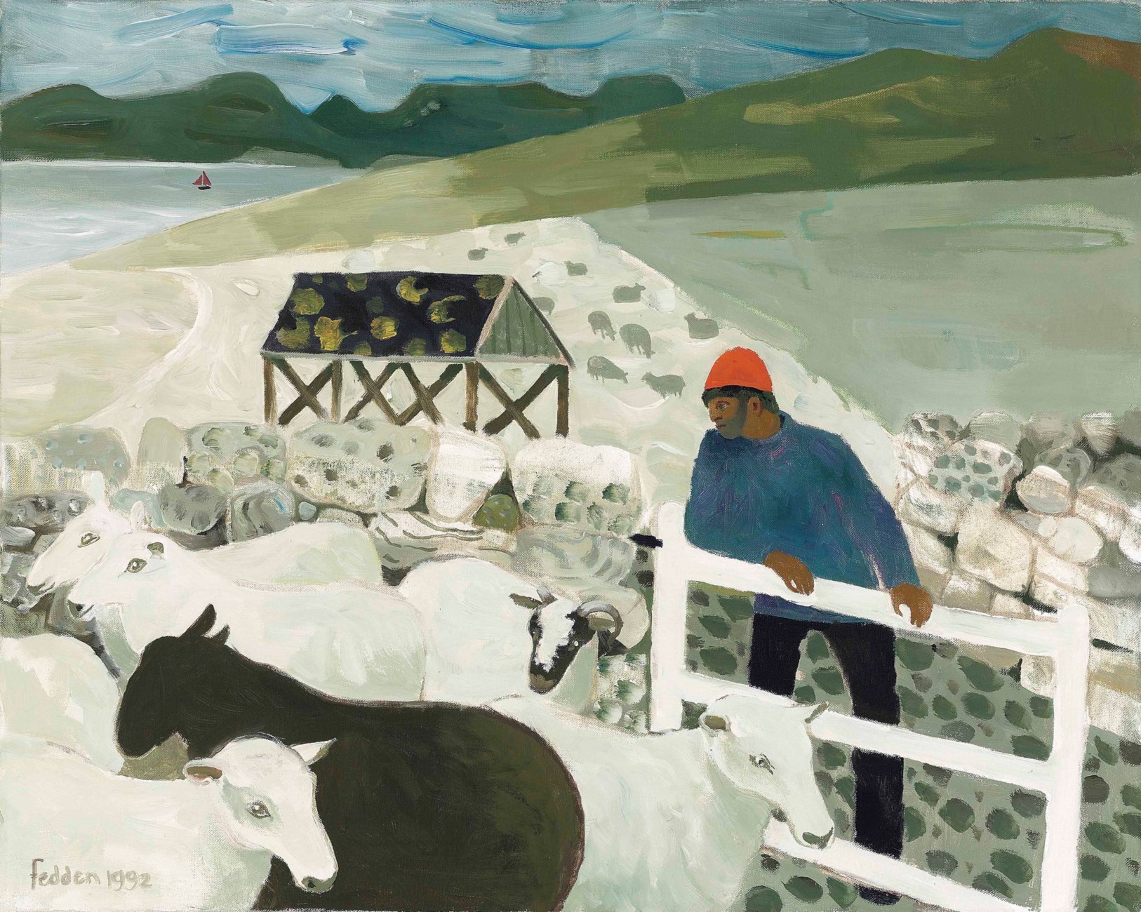 Mary Fedden, R.A. (1915-2012) , Highland Sheep | Christie's