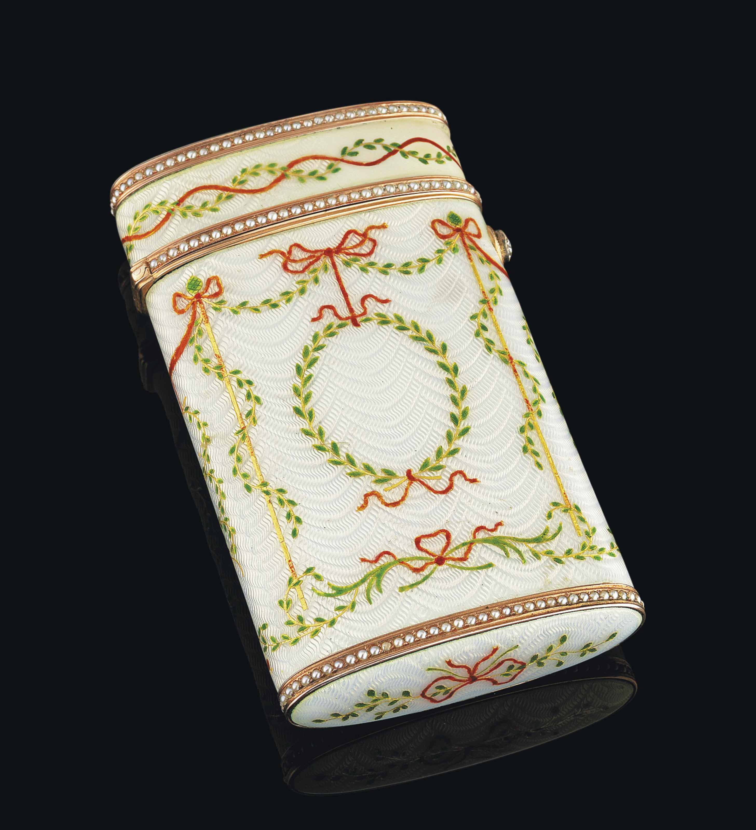 A JEWELLED GOLD-MOUNTED NEPHRITE BOX , BY FABERGÉ, WITH THE WORKMASTER ...