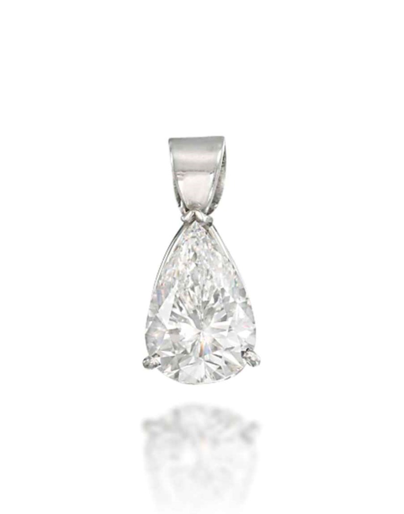 A DIAMOND SINGLE-STONE PENDANT | Christie's