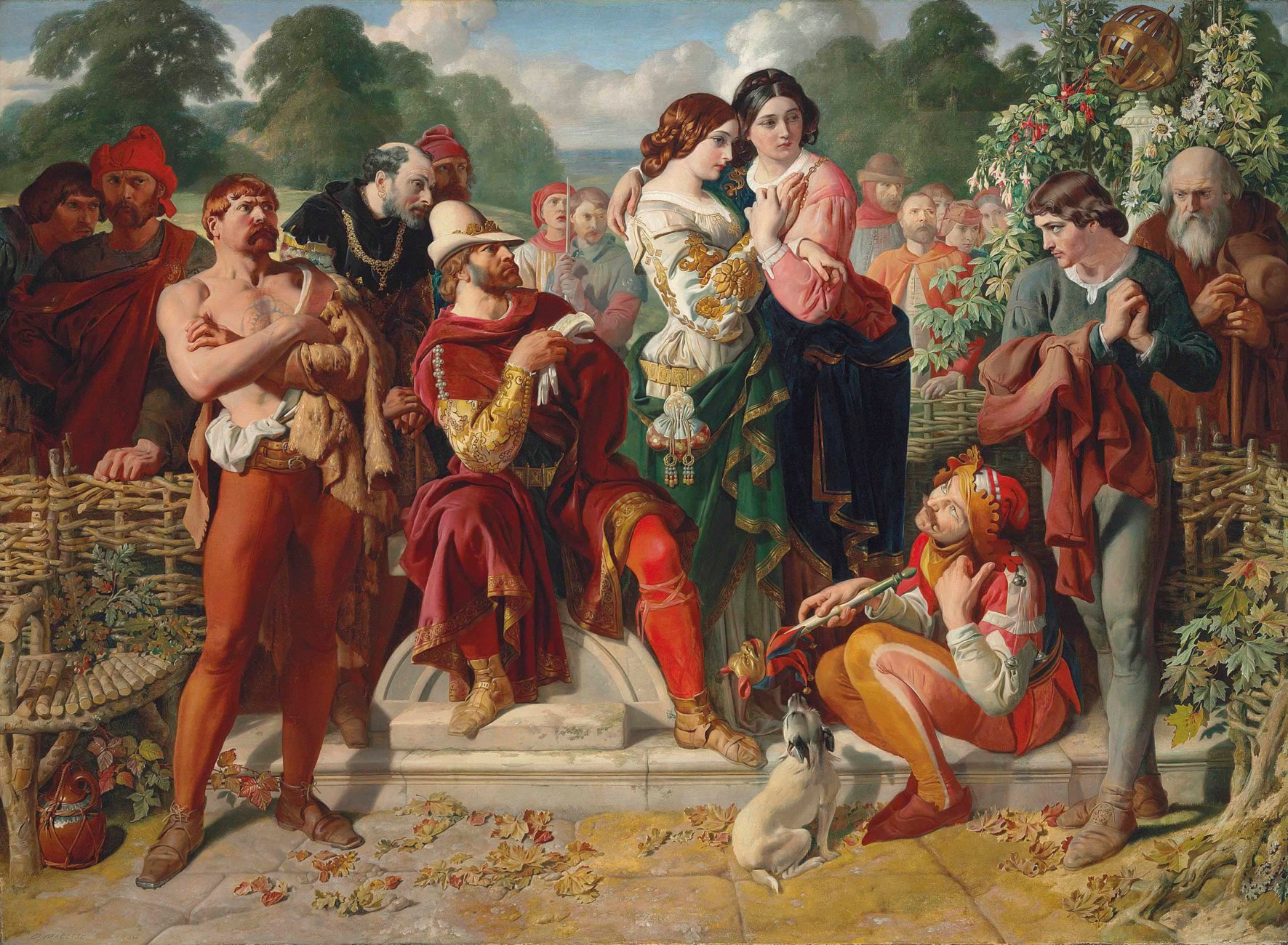 Daniel Maclise, R.A. (1806-1870) , The Wrestling Scene in 'As You Like ...