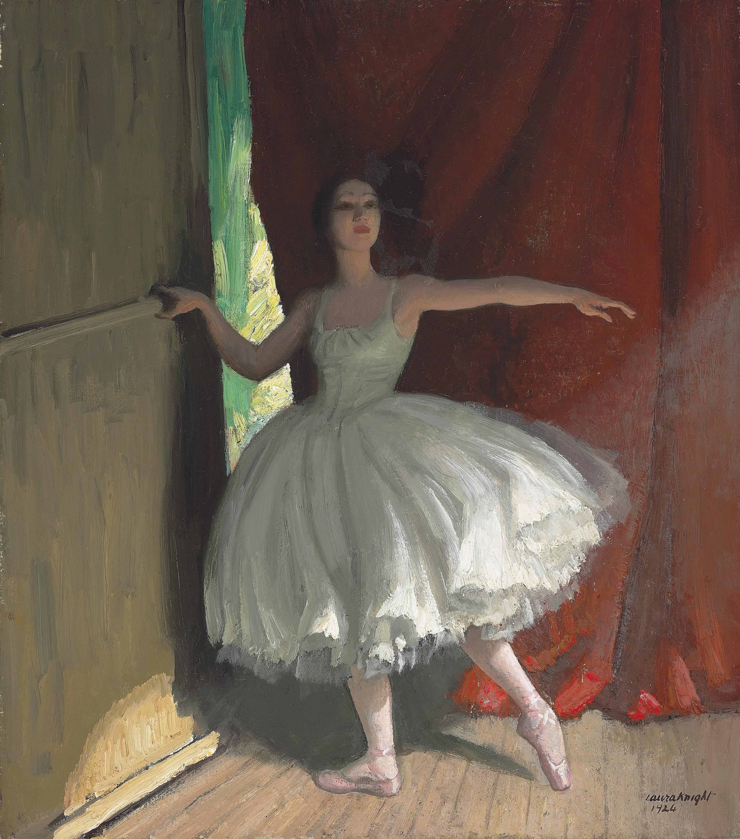 Dame Laura Knight, R.A. (1877-1970) , Awaiting her Turn (Ready for her ...