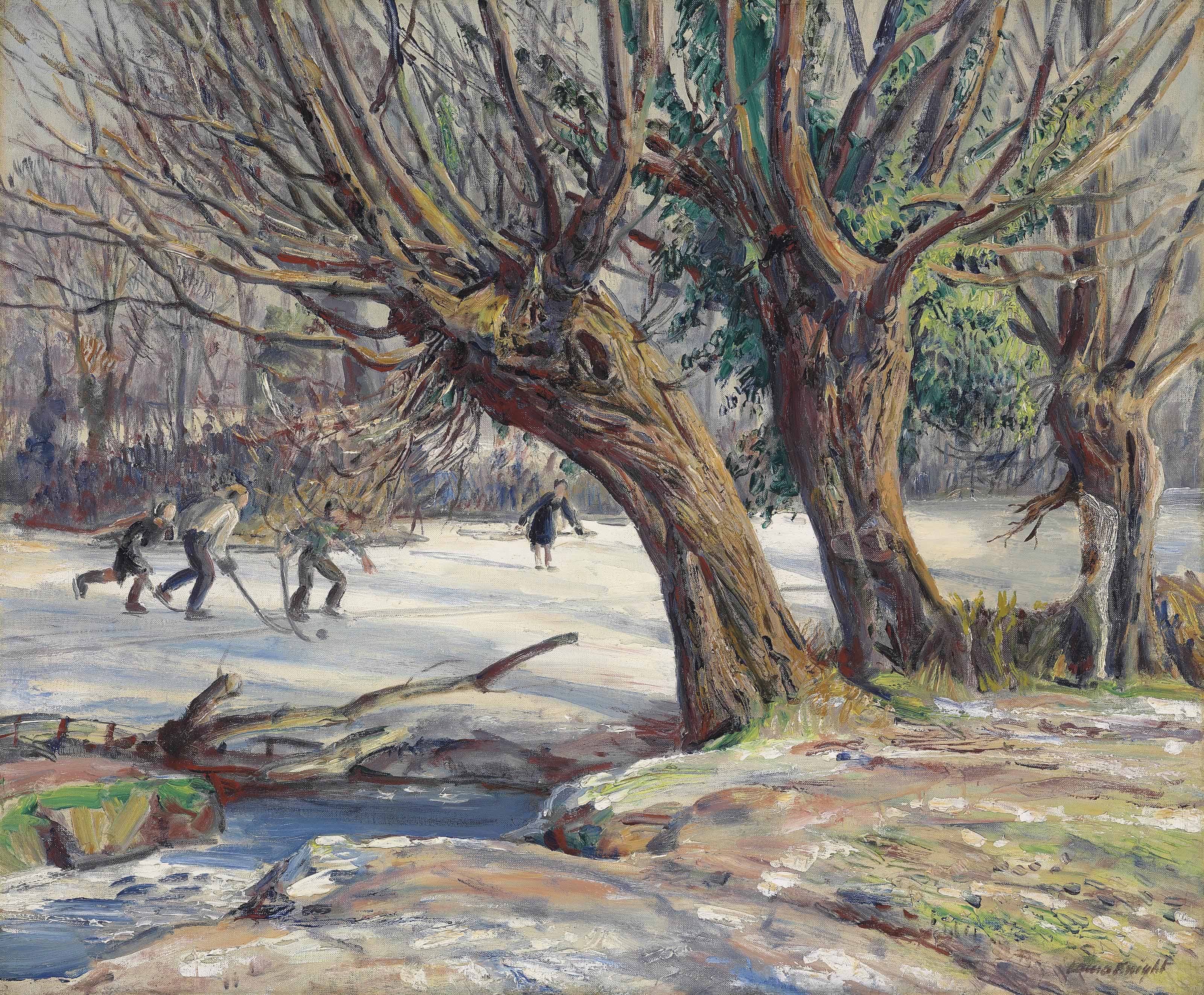 Dame Laura Knight, R.A. (1877-1970) , Ice hockey | Christie's