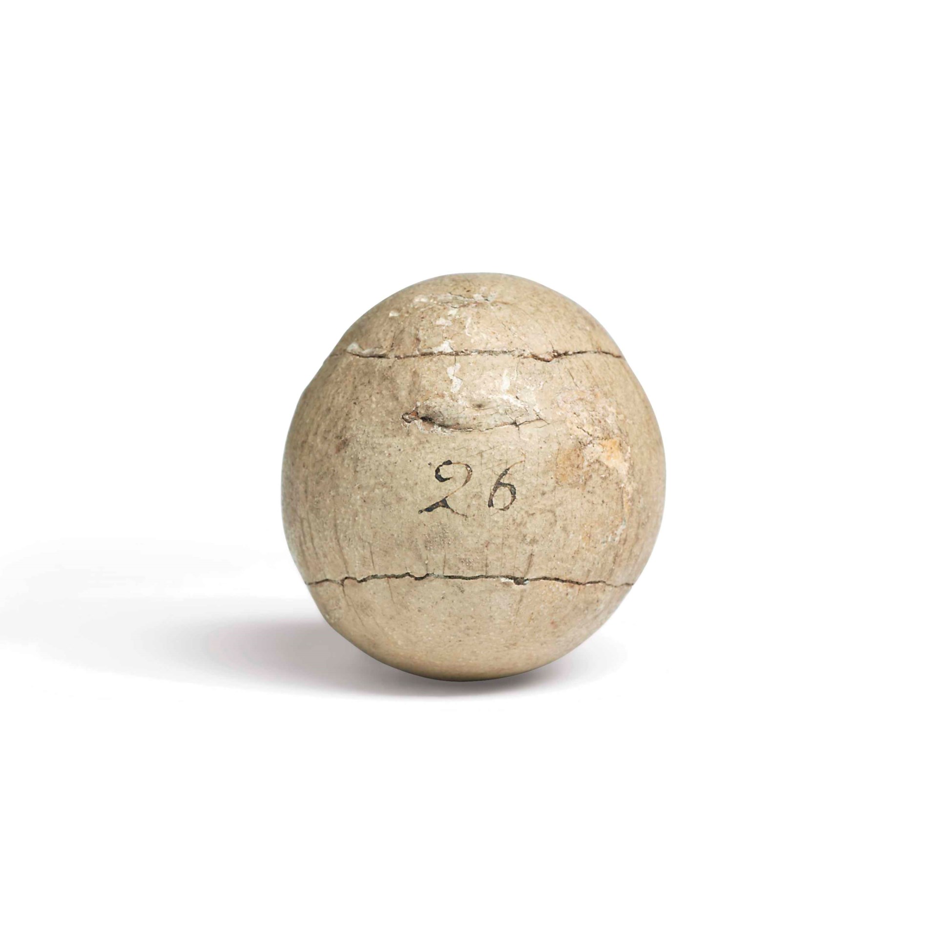 A FEATHER-FILLED GOLF BALL