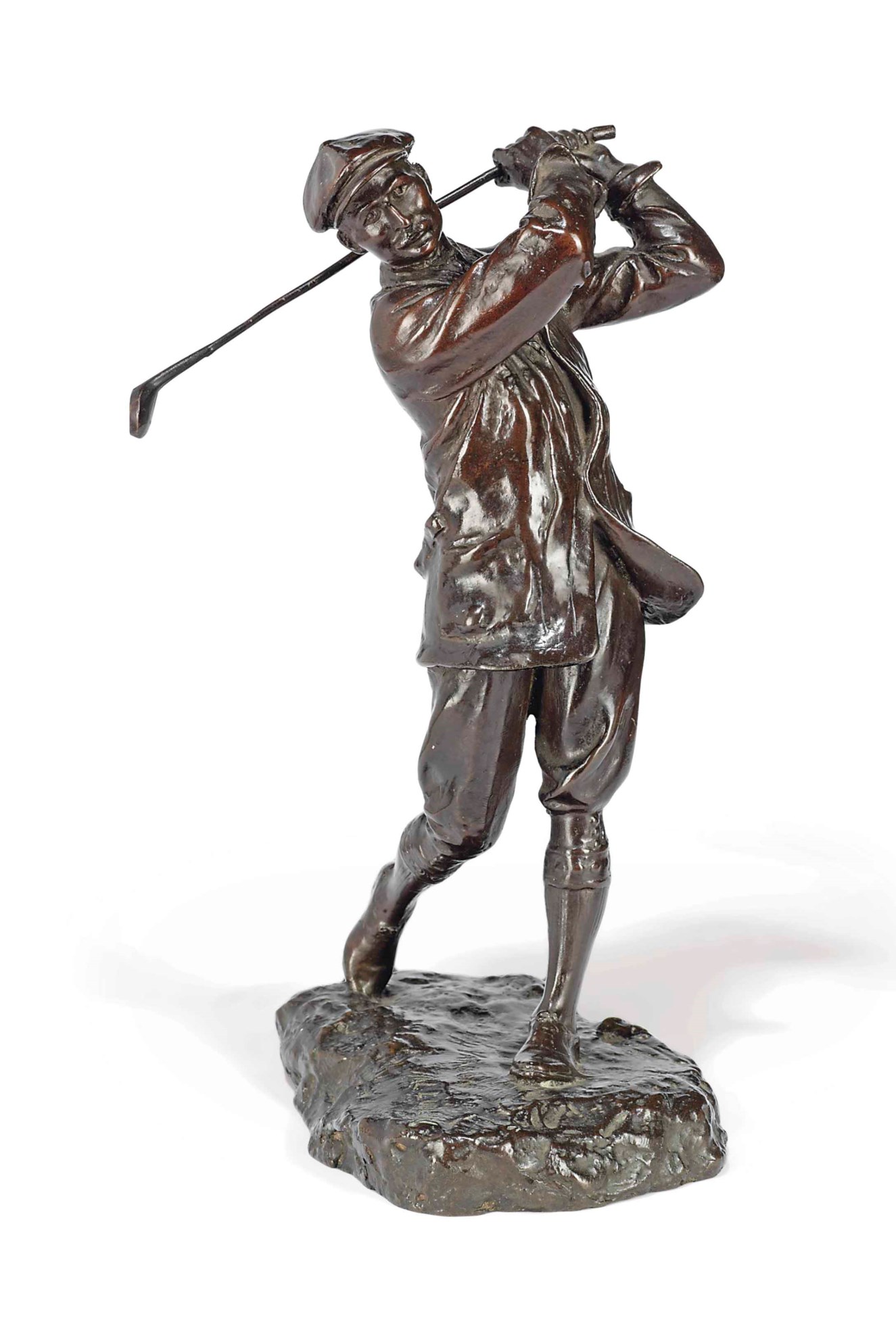 A BRONZE MODEL OF HARRY VARDON , BY HAL LUDLOW (1861-1925), CIRCA 1920 ...