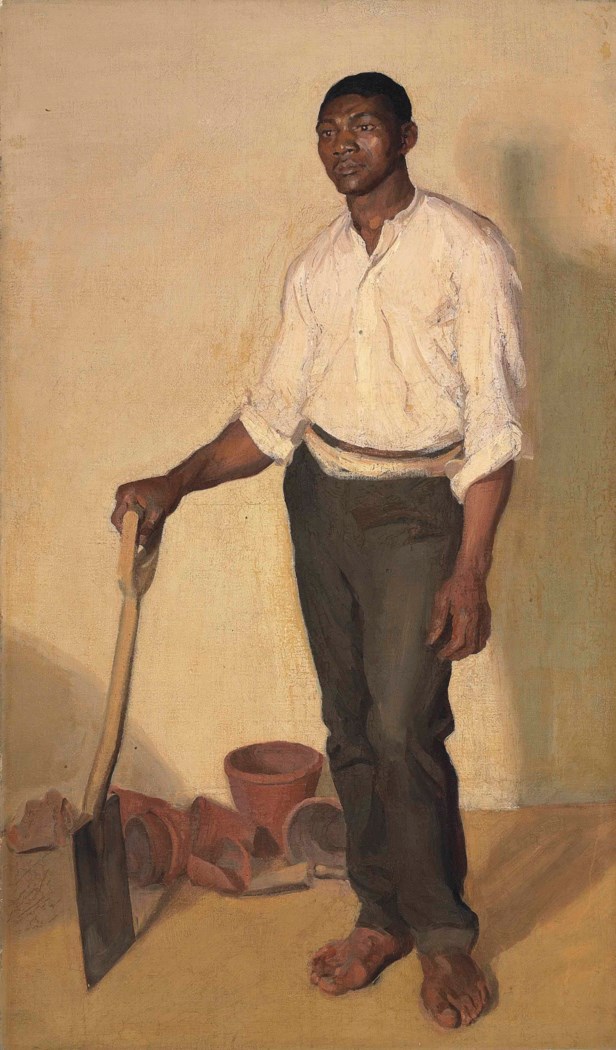Harold Gilman (1876-1919) , Portrait of a Negro Gardener | Christie's