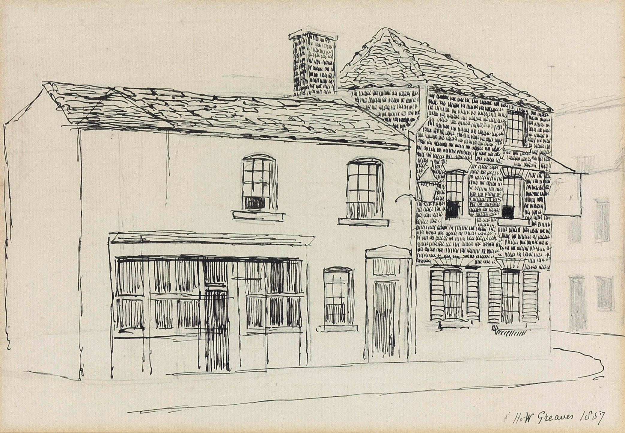 Walter Greaves (1846-1930) and Henry Greaves (1844-1904) , A street in ...