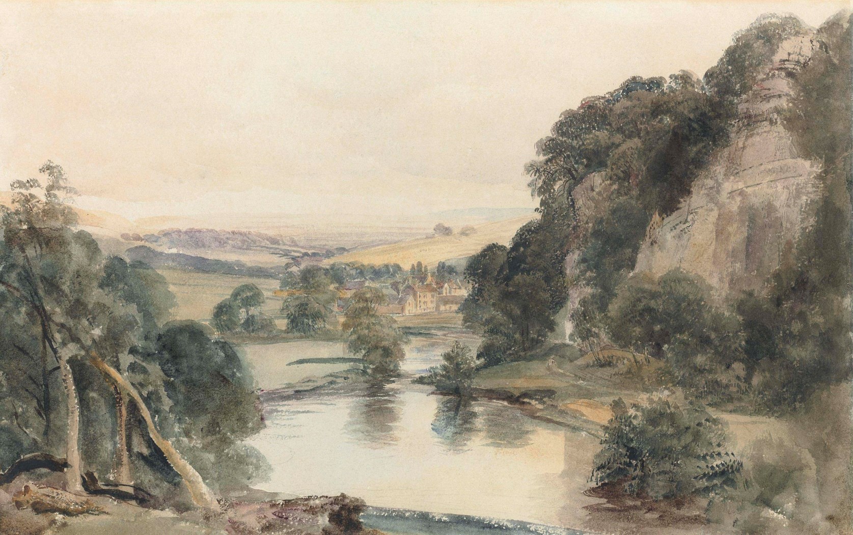 Peter de Wint, O.W.S. (Stone, Staffordshire 1784-1849 London) , View of ...