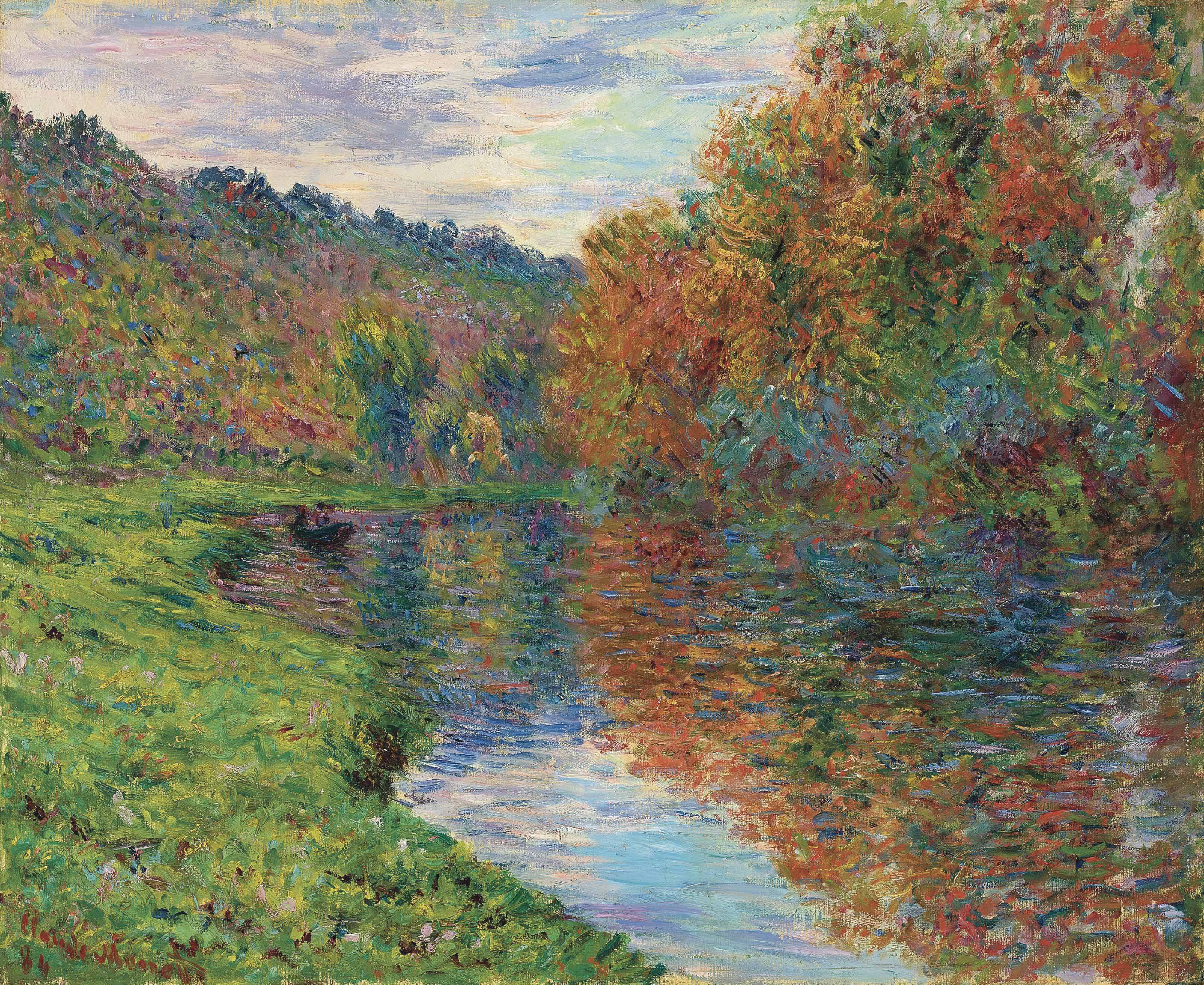Claude Monet (1840-1926) , Le bras de Jeufosse, automne | Christie's