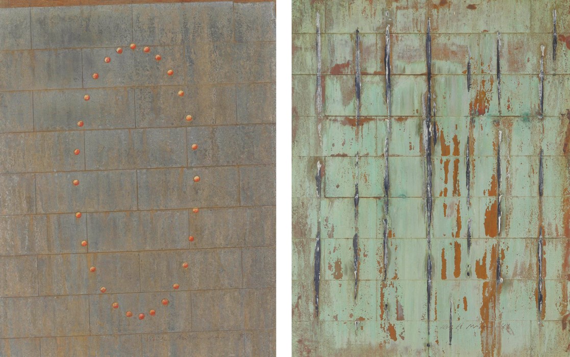 Keith Milow (b. 1945) , 88/34/D; 88/36/D | Christie's