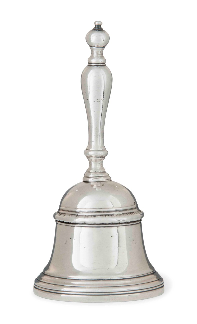 A GEORGE II SILVER BELL , MAKER'S MARK INDISTINCT, I?, LONDON, 1746 ...