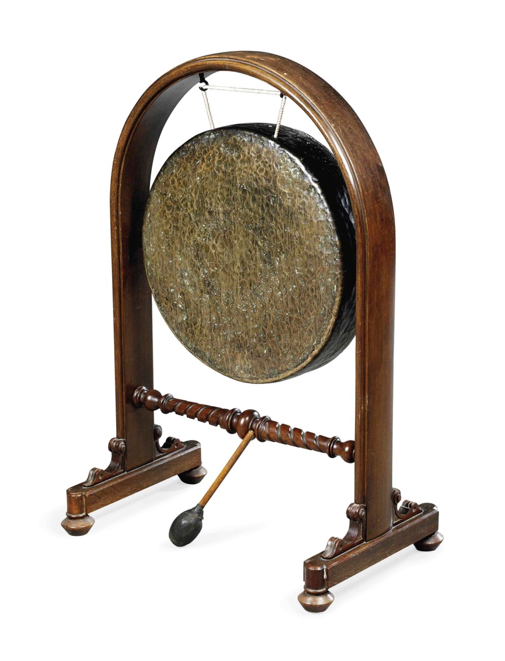 A LATE VICTORIAN OAK-MOUNTED GONG , 19TH CENTURY | Christie's