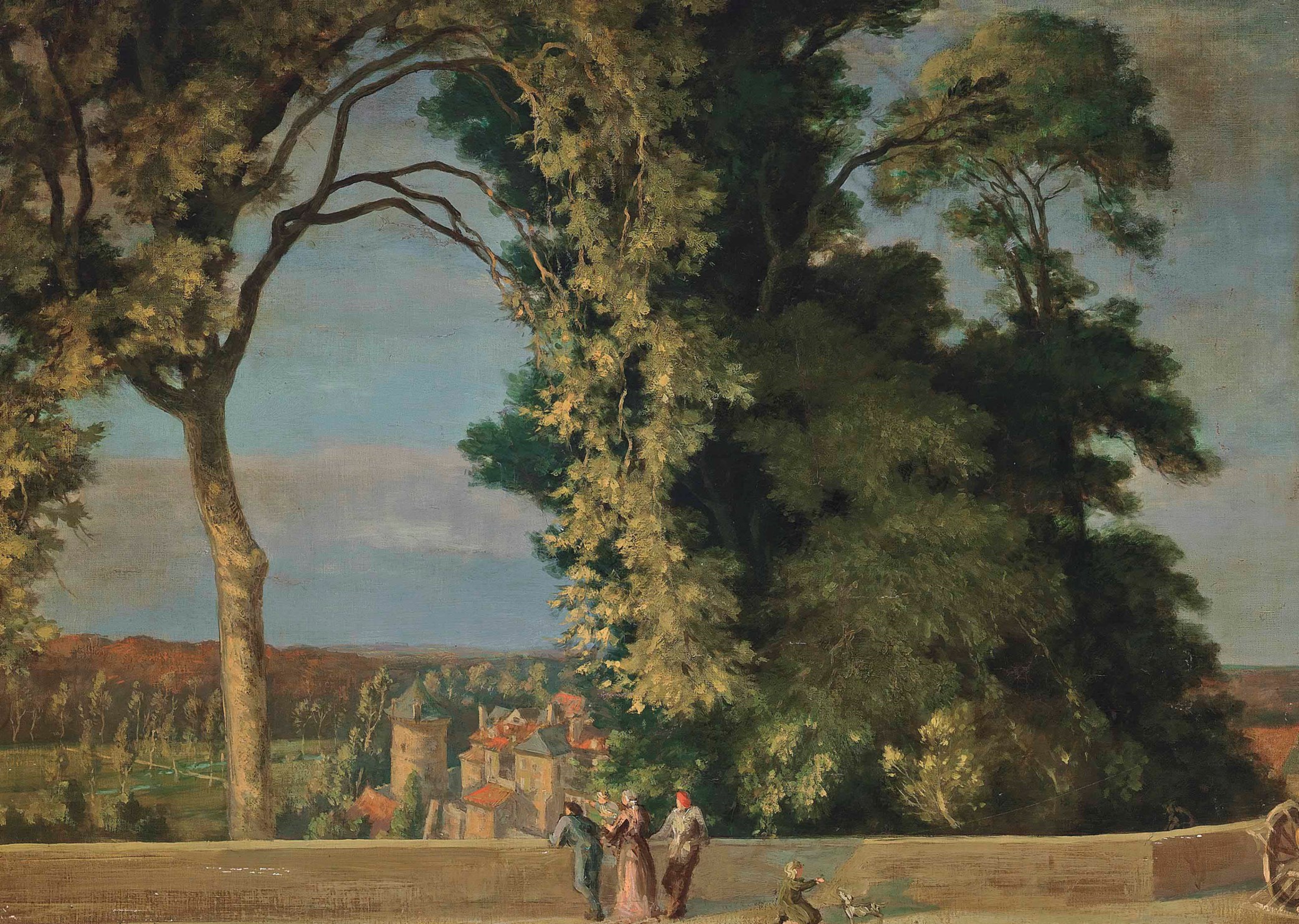 Roger Fry, L.G., N.E.A.C. (1866-1934) , View from the terrace | Christie's