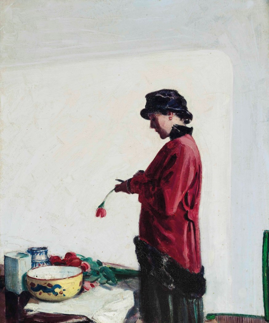 Joseph Simpson (1879-1939) , The tulip bouquet | Christie's