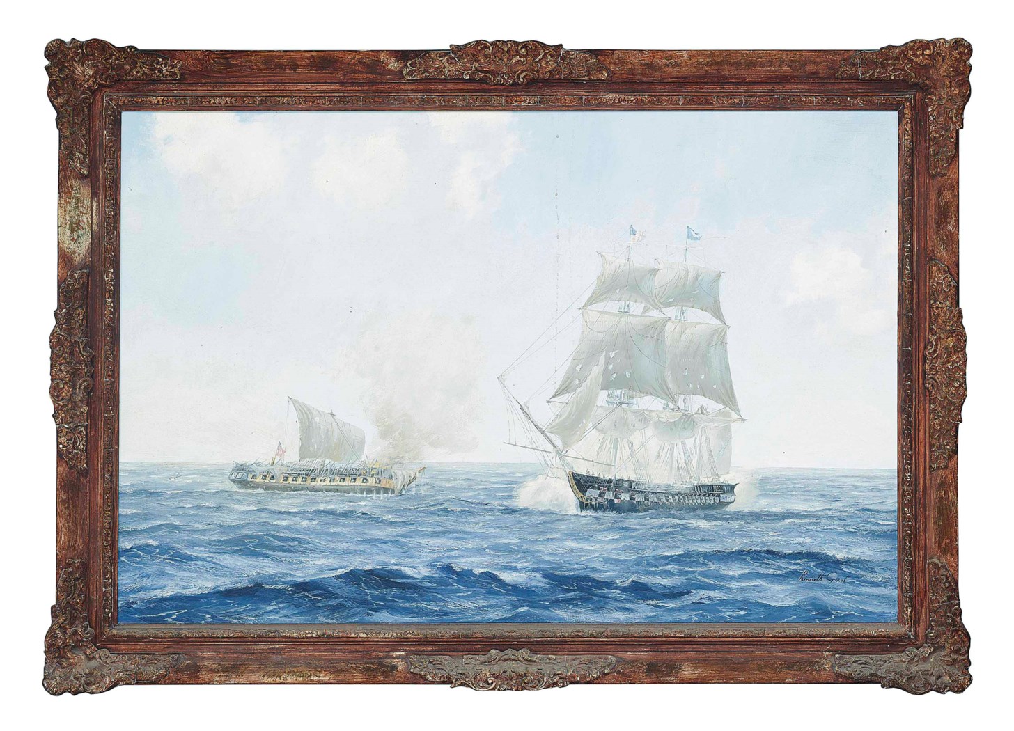 Kenneth Grant (20th/21st century) , A naval engagement | Christie's