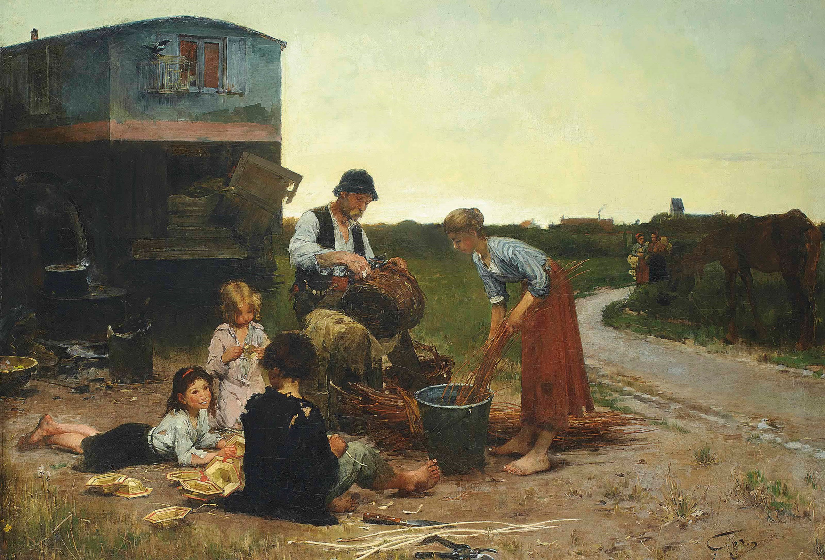 Henri-Jules-Jean Geoffroy (French, 1853-1924) , Les Vanniers | Christie's