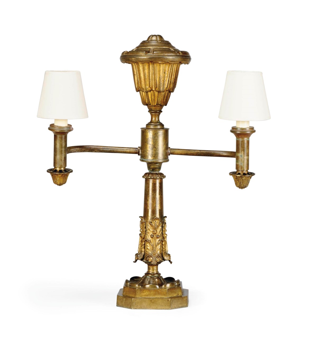AN EARLY VICTORIAN GILT-BRASS COLZA LAMP , CIRCA 1840 | Christie's