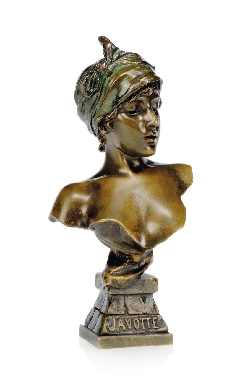 'JAVOTTE' AN A. VILLANIS PATINATED BRONZE BUST , CIRCA 1900 | Christie's