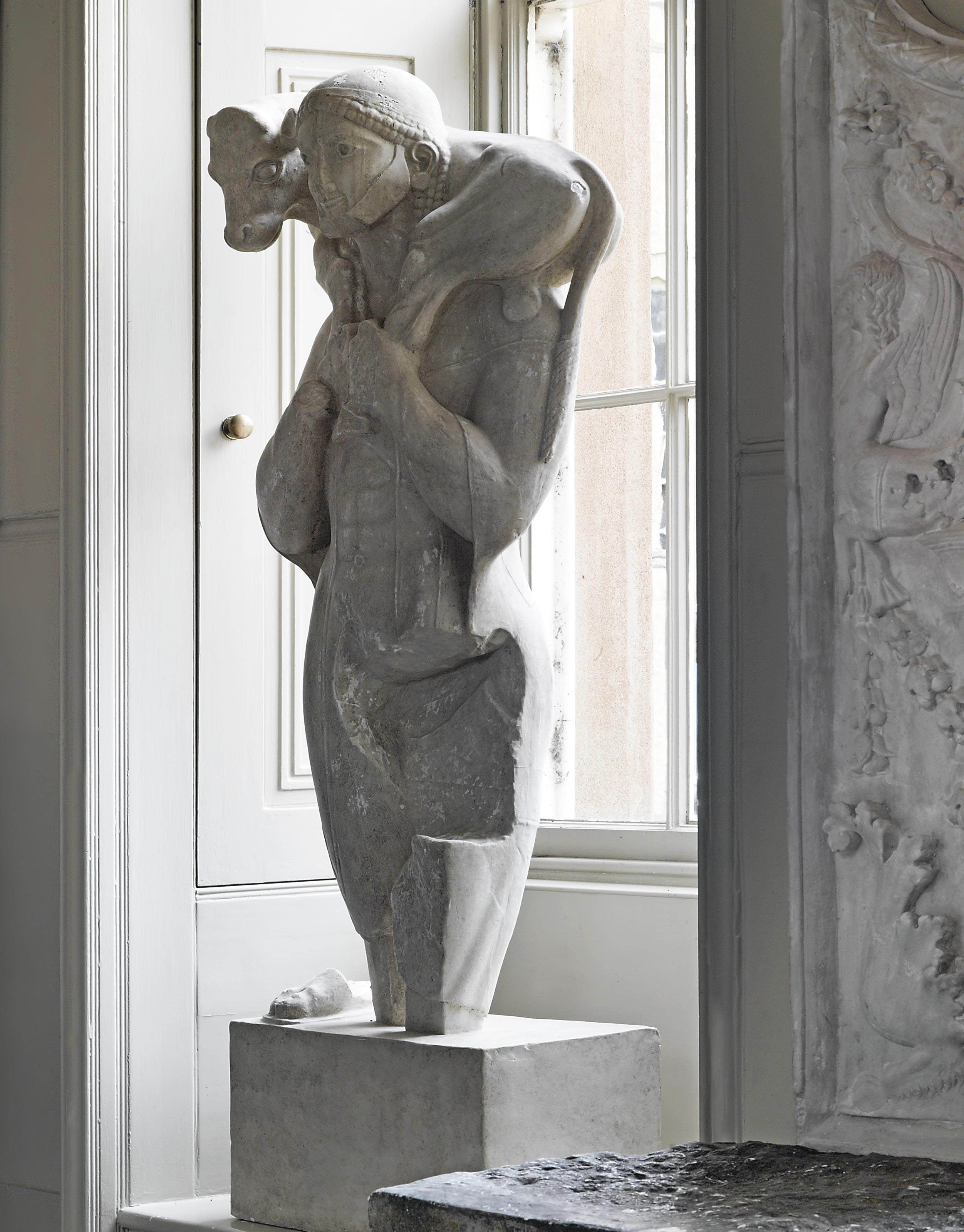 a-plaster-model-of-moschophoros-after-the-antique-20th-century