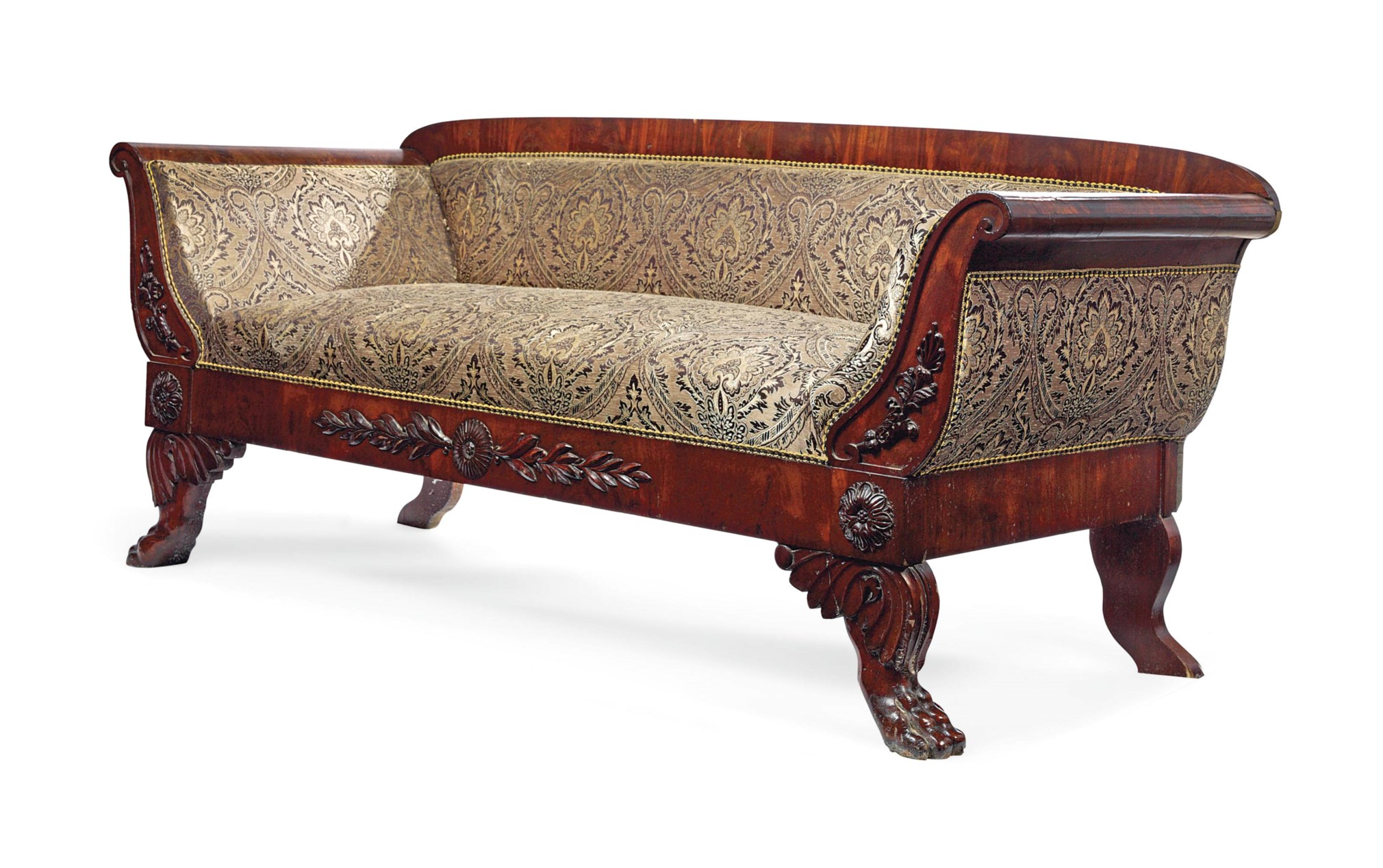 A ROYAL GERMAN MAHOGANY SOFA , CIRCA 1820-40 | Christie's