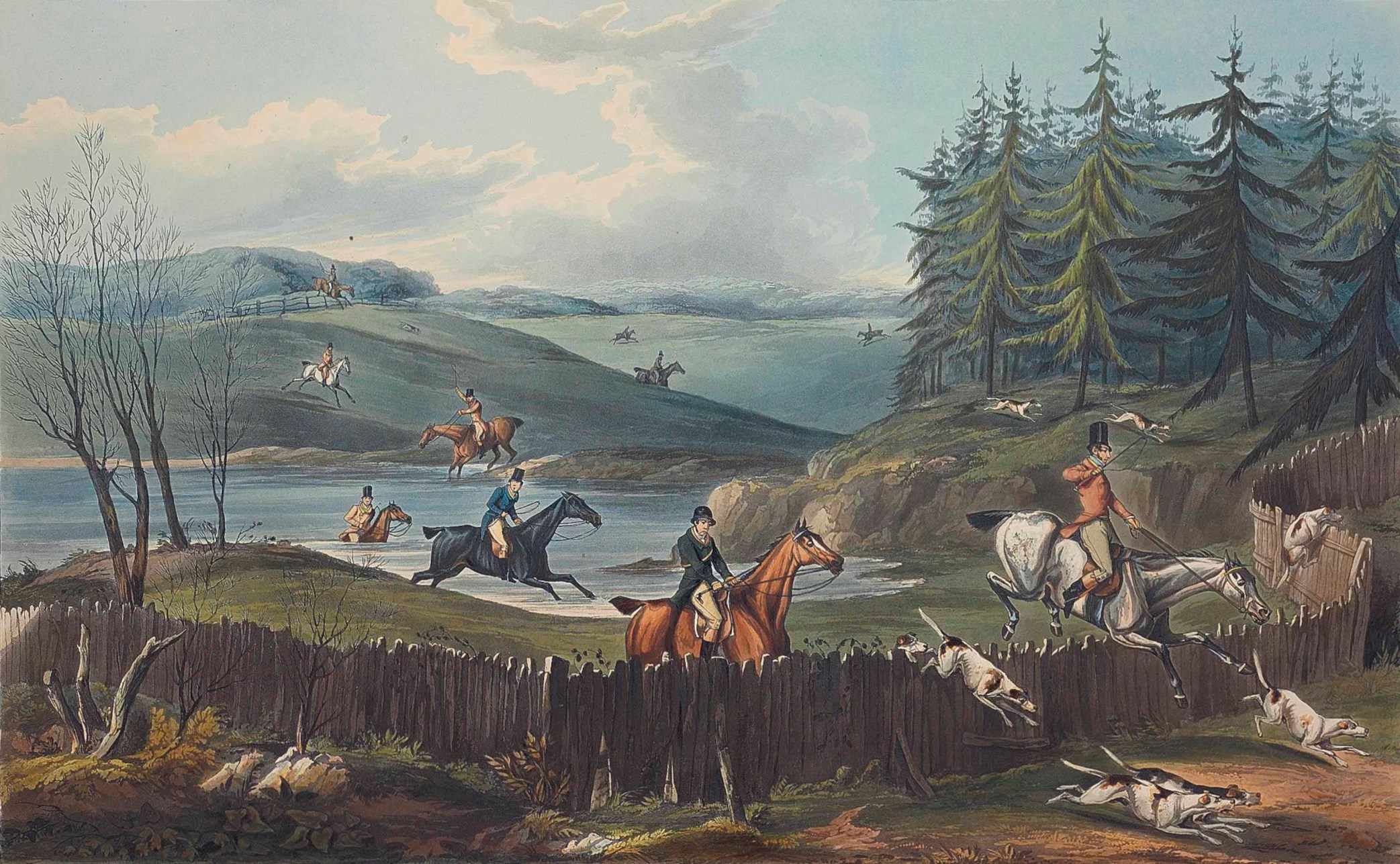 HODGES, Walter Parry (1760-1845) and Henry ALKEN. [The Beaufort Hunt ...