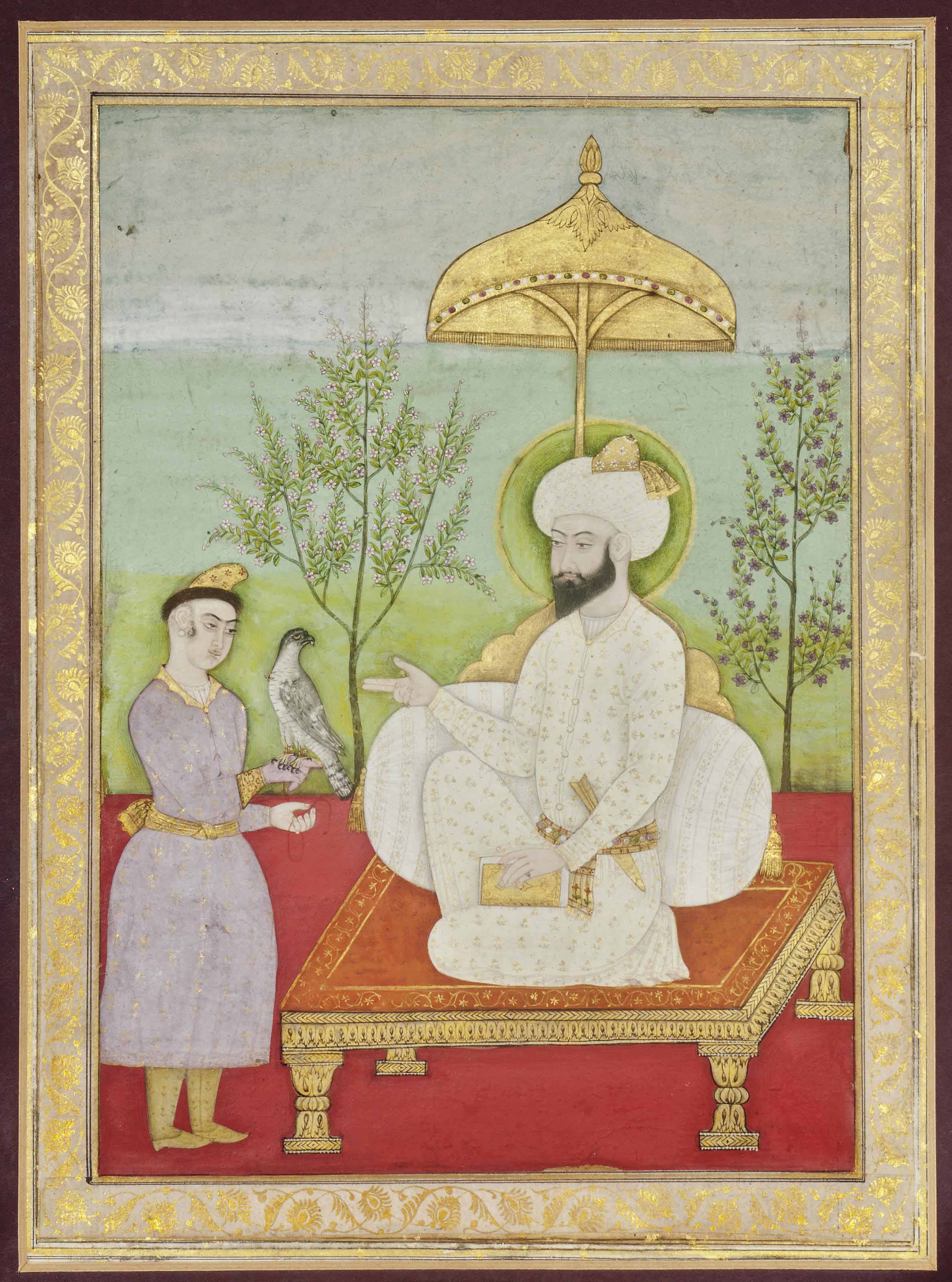 THE EMPEROR BABUR , DELHI SCHOOL, MUGHAL INDIA, CIRCA 1820 | Christie's
