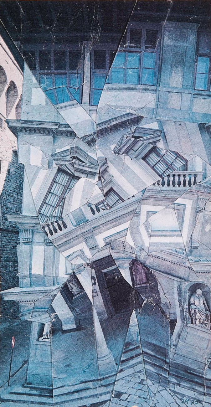 Jirí Kolár (Czech, 1914-2002) , The Drinker; Architectural reminiscing ...