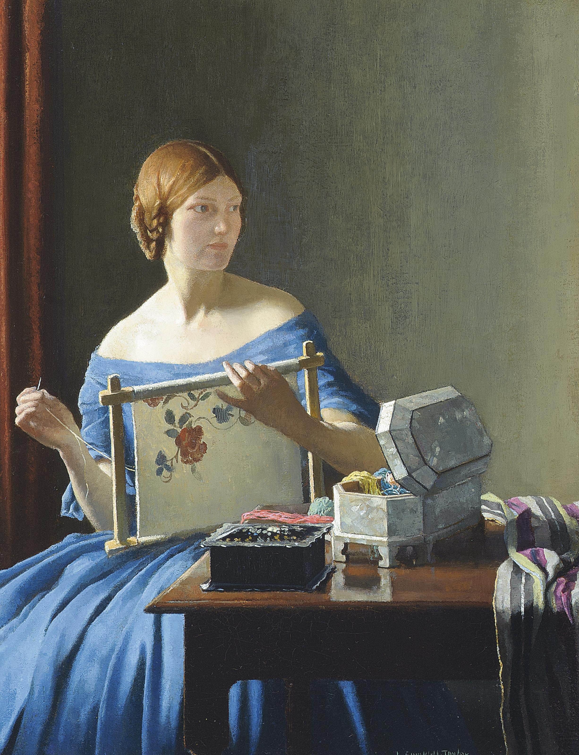 Leonard Campbell Taylor, R.A., R.O.I., R.P. (1874-1969) , Priscilla ...