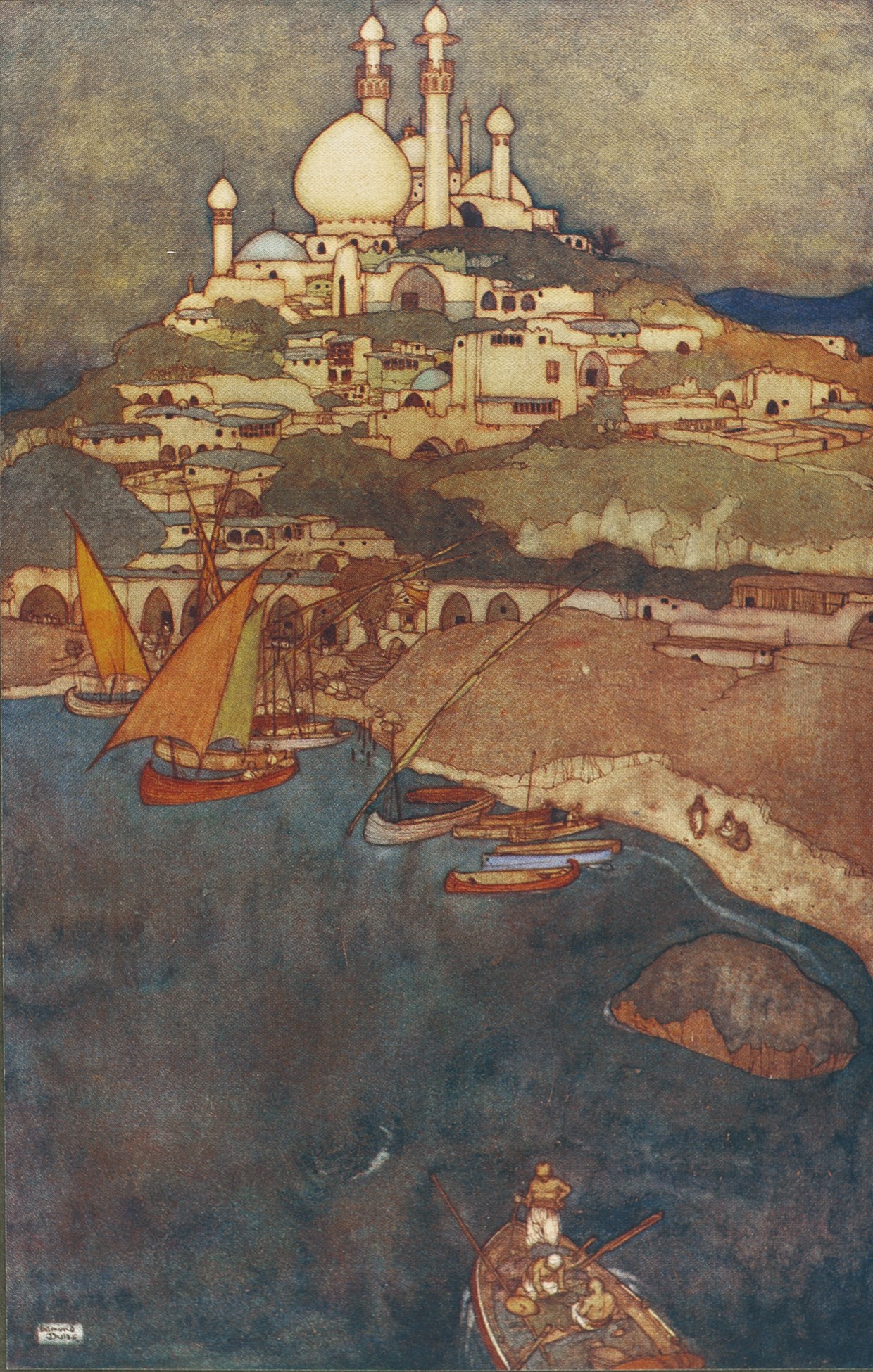 DULAC, Edmund (1882-1953; illustrator). Stories from the Arabian Nights ...
