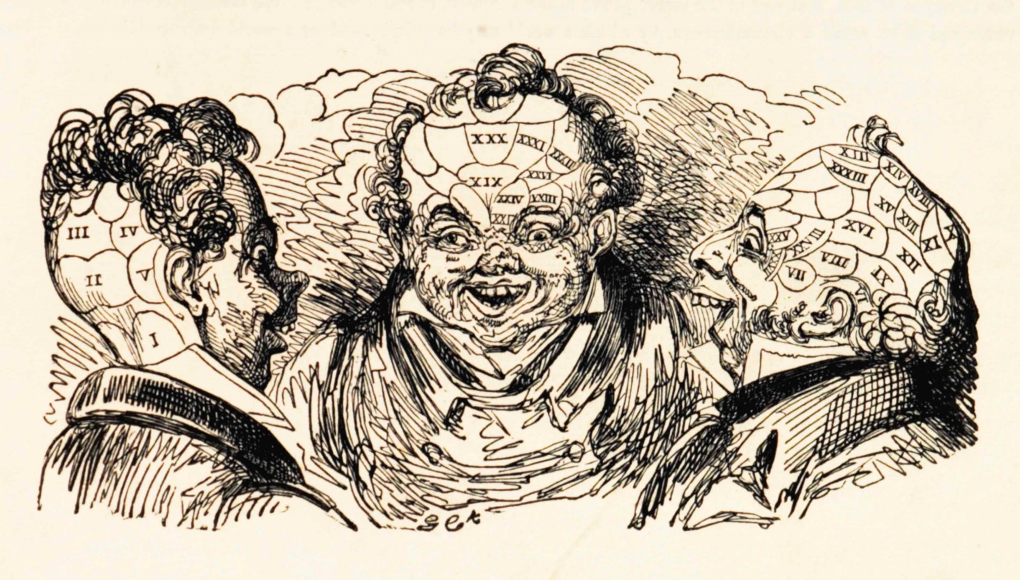 CRUIKSHANK, George. Phrenological Illustrations. London: George ...