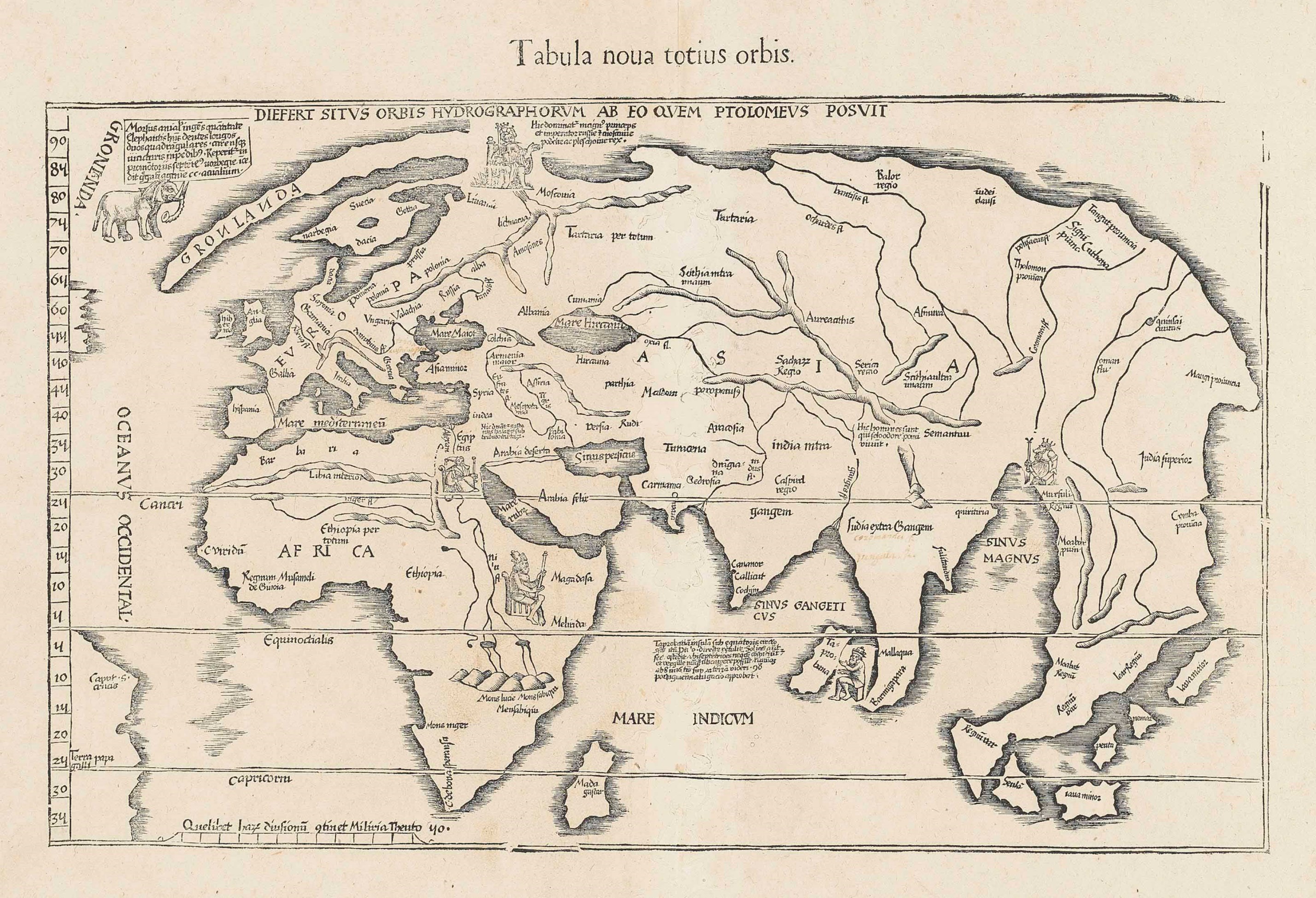 WALDSEEMÜLLER, Martin (1470-1518) -- FRIES, Lorenz (1508-1555). Tabula ...