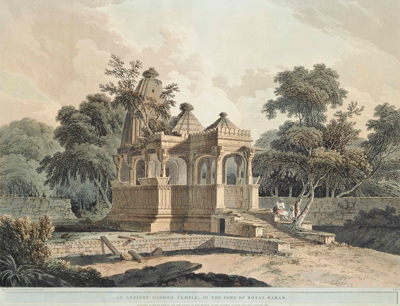 Thomas Daniell, R.A. (1749-1840) , Remains of an Ancient Building near ...