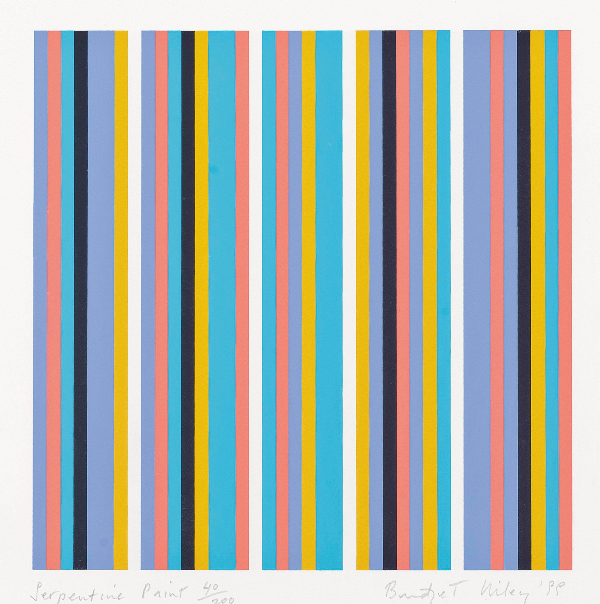 Bridget Riley (b. 1931) , Serpentine Print (Schubert 39) | Christie's