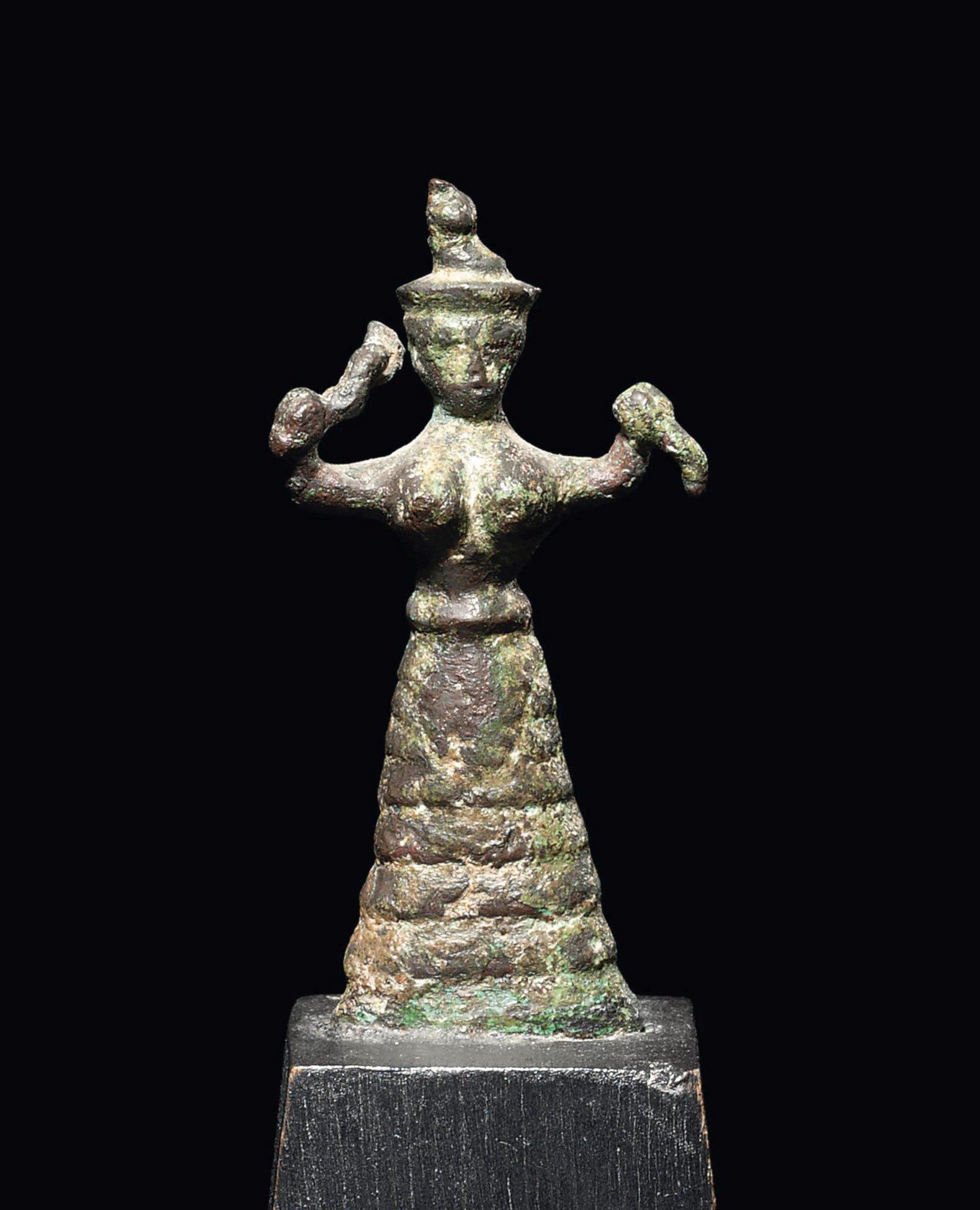 A MINOAN BRONZE SNAKE GODDESS , LATE MINOAN I, CIRCA 1600-1500 B.C ...