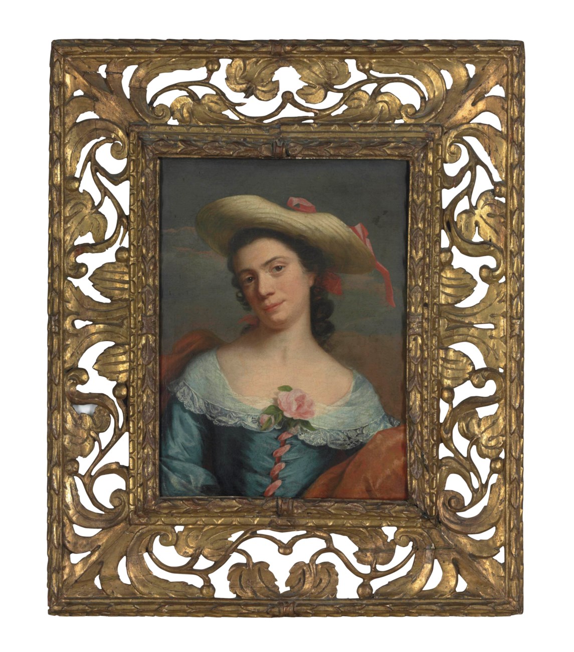 Circle of Antoine Pesne (Paris 1683-1757 Berlin) , Portrait of a lady ...