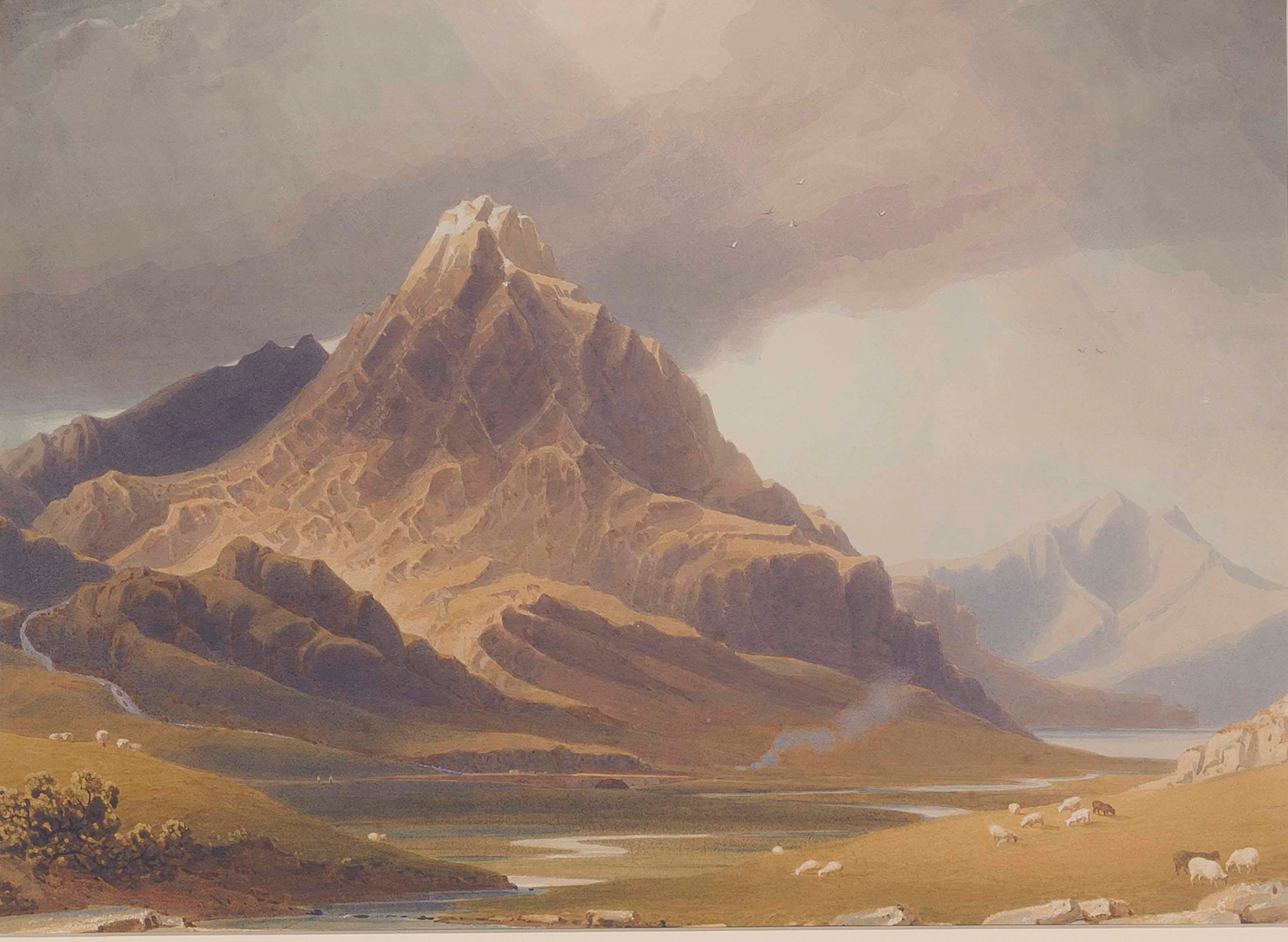 George Fennel Robson, P.O.W.S. (1788-1833) , View of Tryfan, North ...