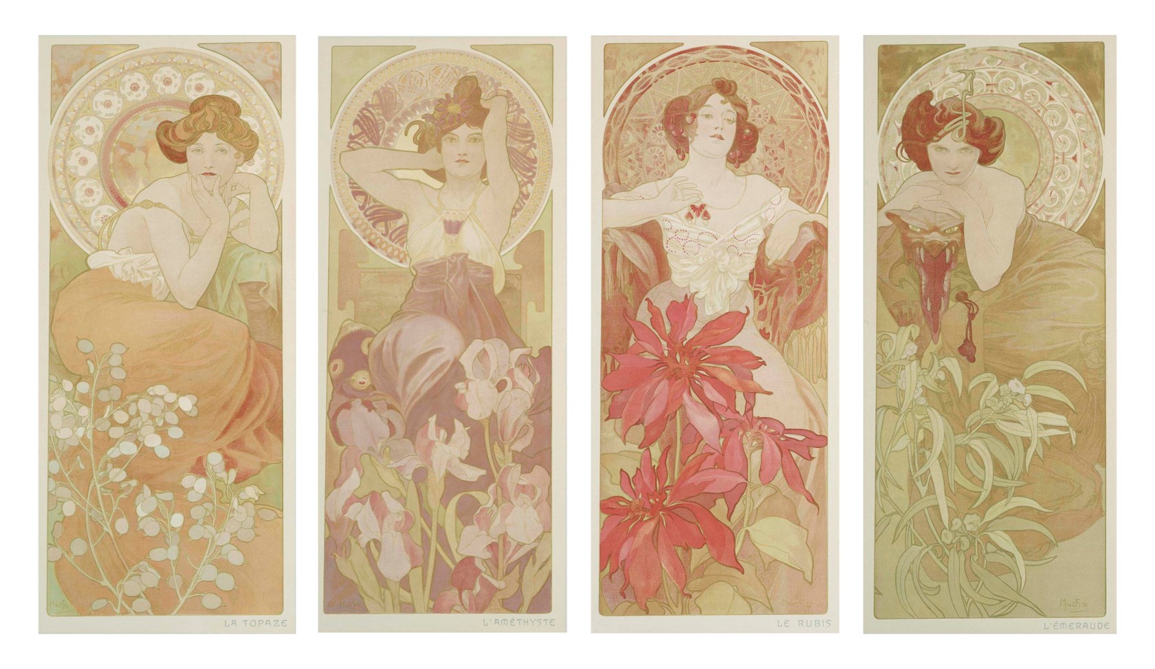 Alphonse Mucha (1860-1939) , THE PRECIOUS STONES | Christie's
