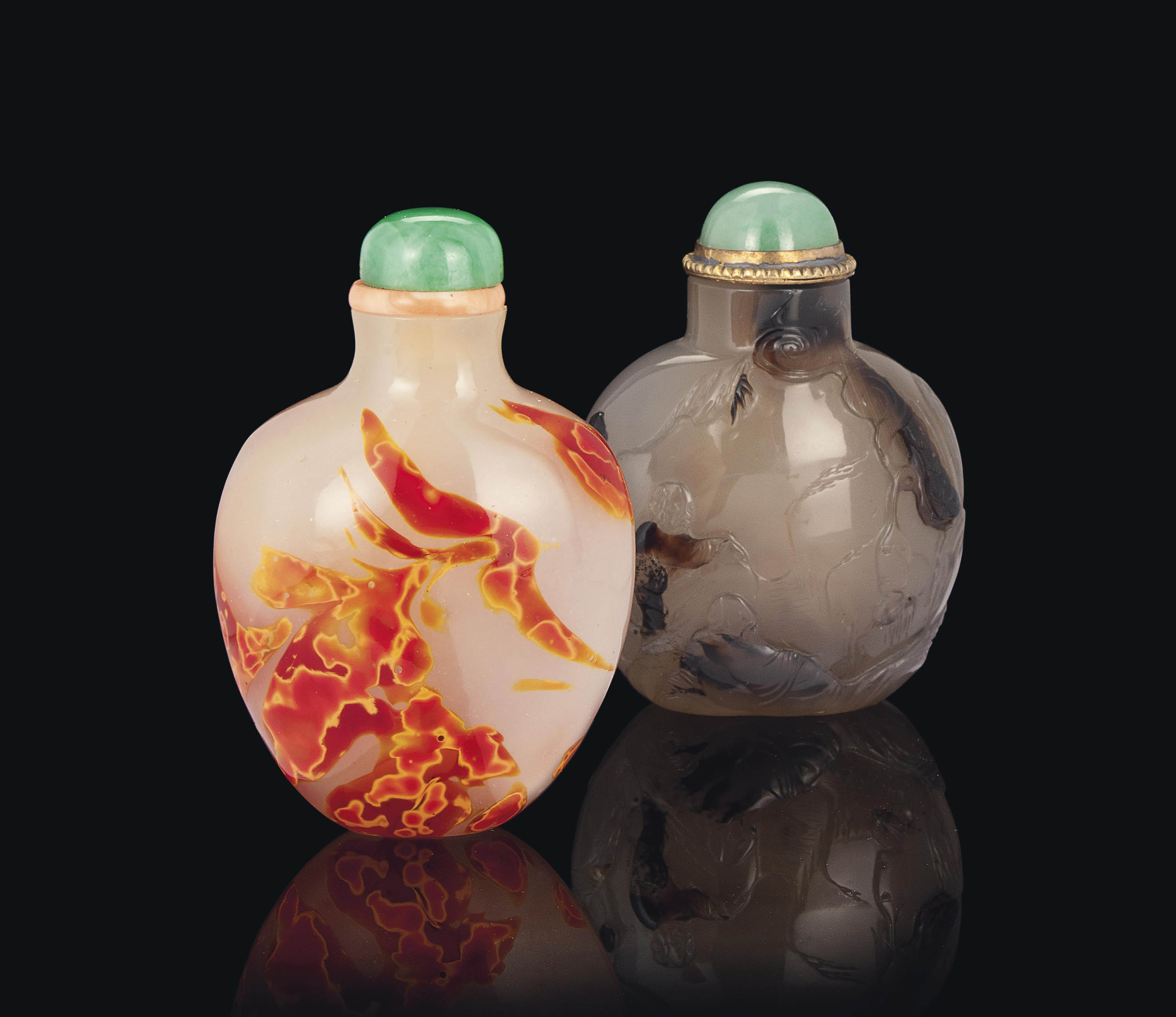 TWO CHINESE SNUFF BOTTLES , 19TH CENTURY | Christie's