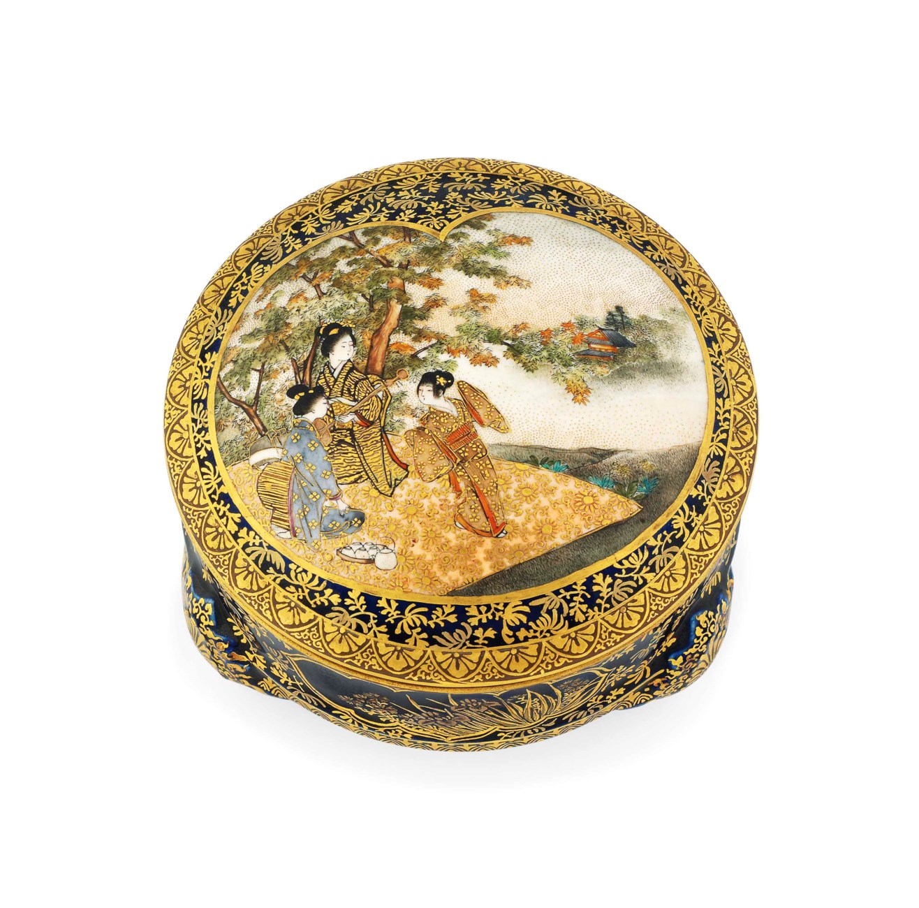 A Satsuma Circular Box and Another , THE FIRST SIGNED KINKOZAN ZO, THE ...